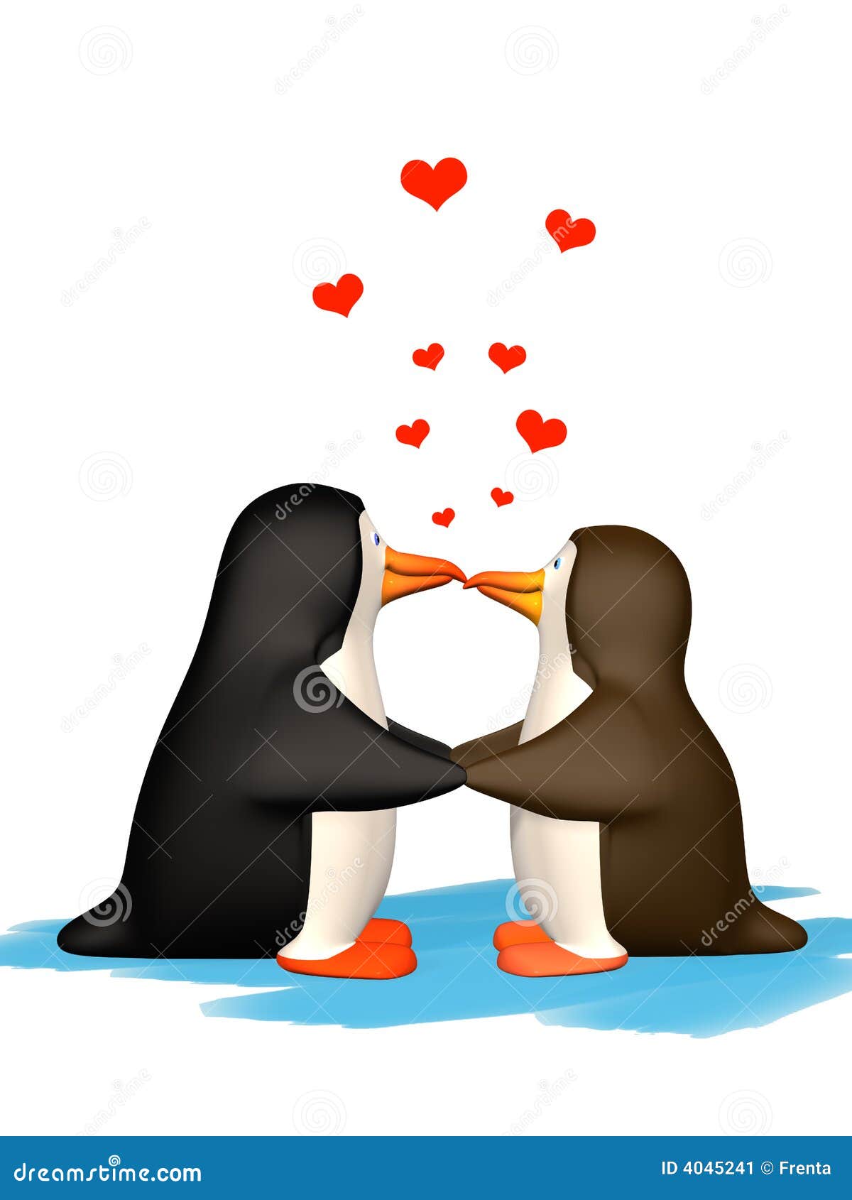 Couple Penguins Love Stock Illustrations – 463 Couple Penguins Love ...
