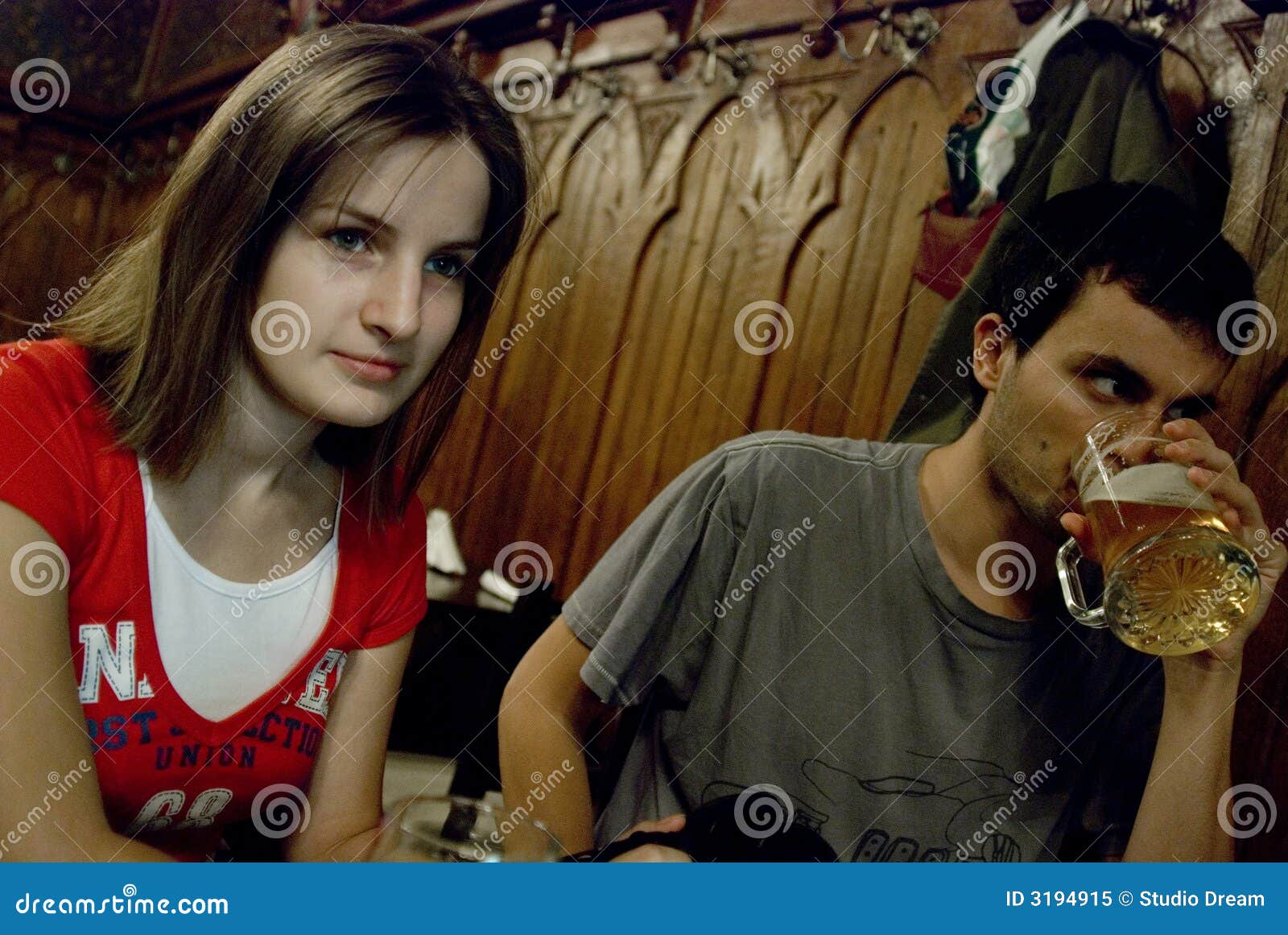 Couple socializing stock image. Image of young, casually - 3194915