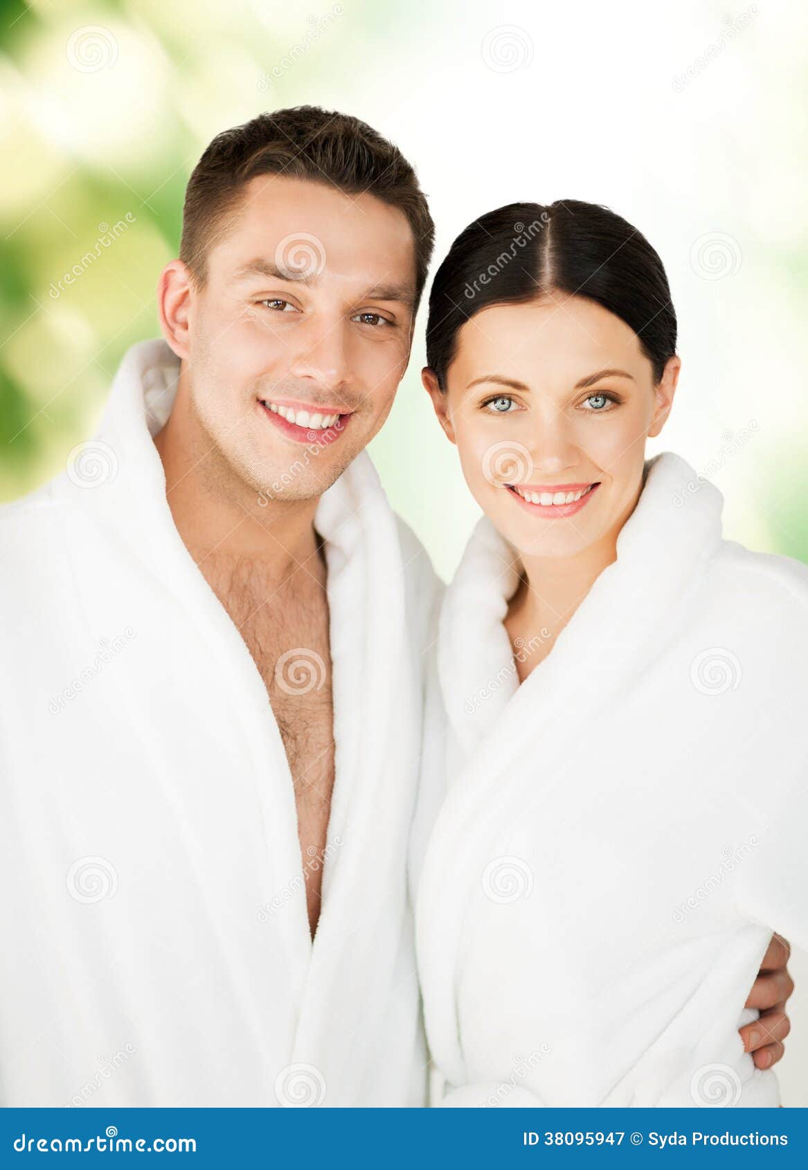 Couple in spa stock image. Image of honeymoon, bath, green - 38095947