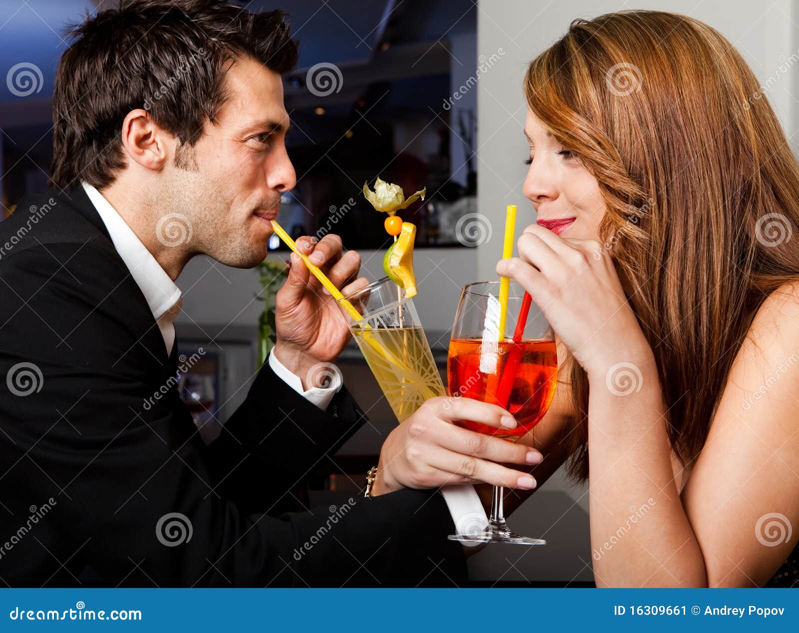 Couple Spending Time Together Stock Image - Image of couple, food: 16309661