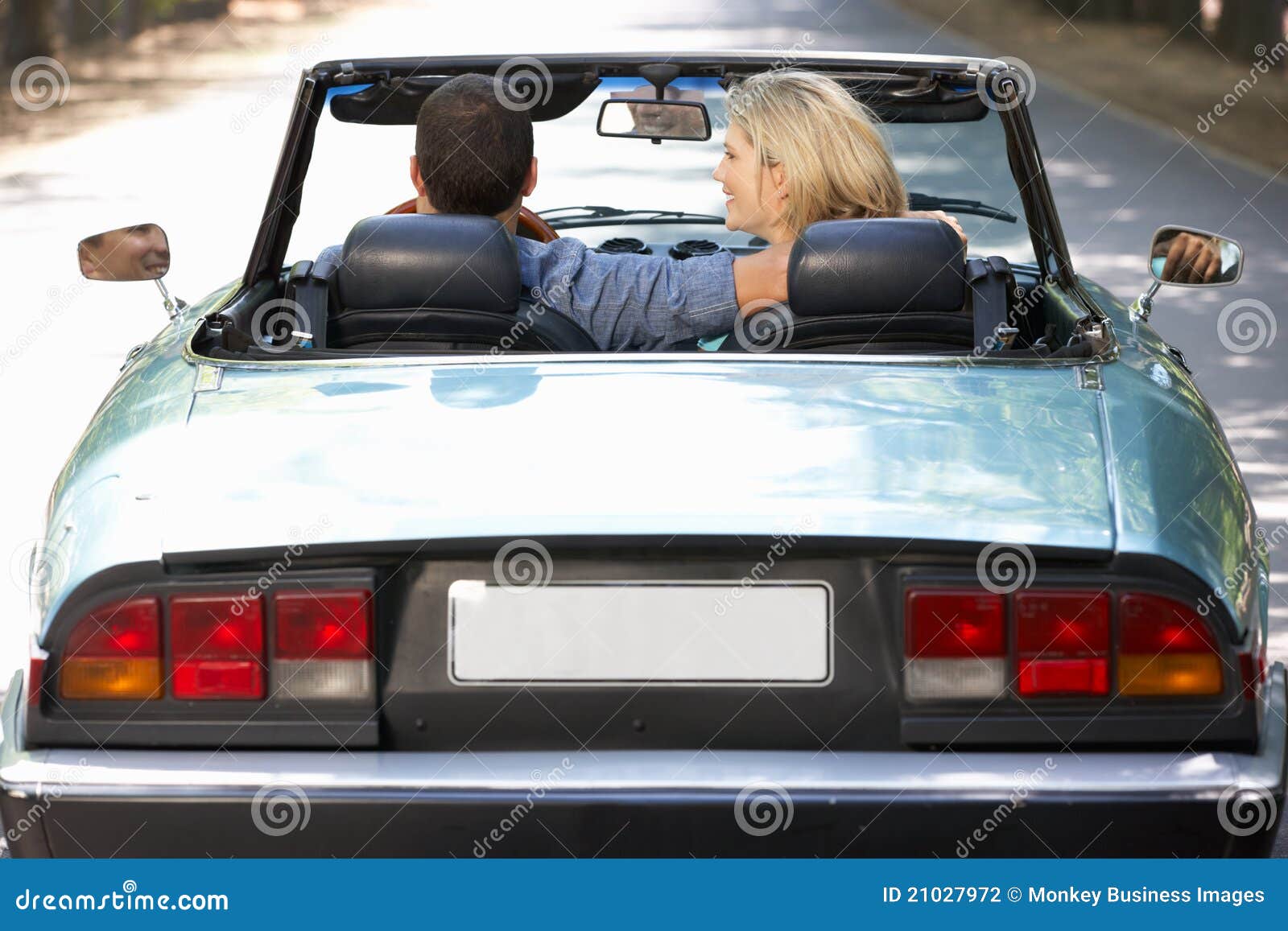 Couple in sports car stock photo. Image of outside, horizontal - 21027972