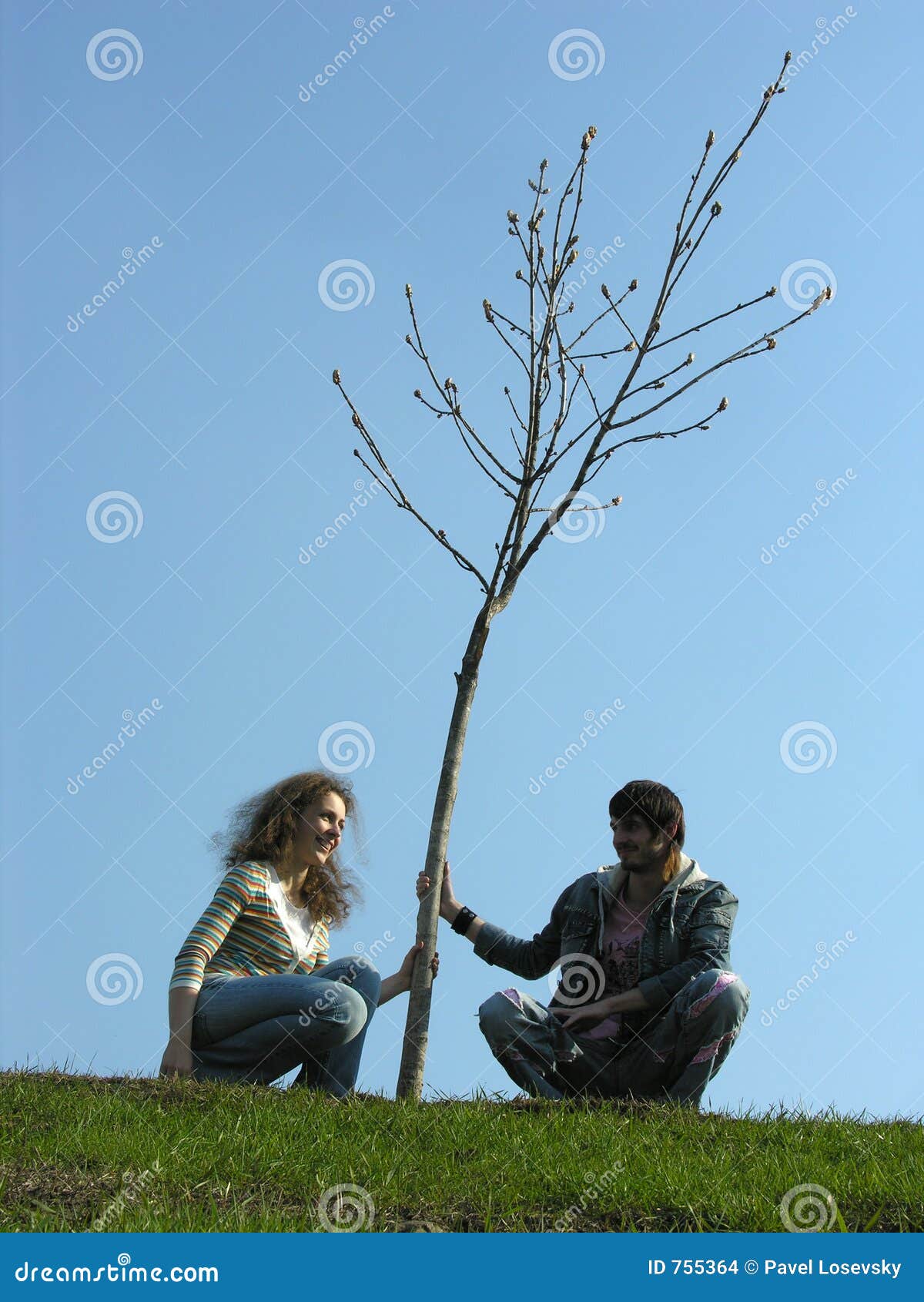 Couple. spring stock photo. Image of field, romance, girlfriend - 755364