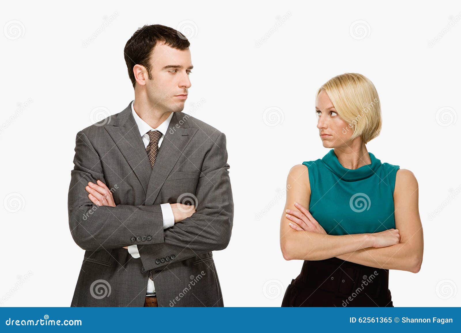Couple Staring at Each Other Stock Image - Image of people, anger: 62561365