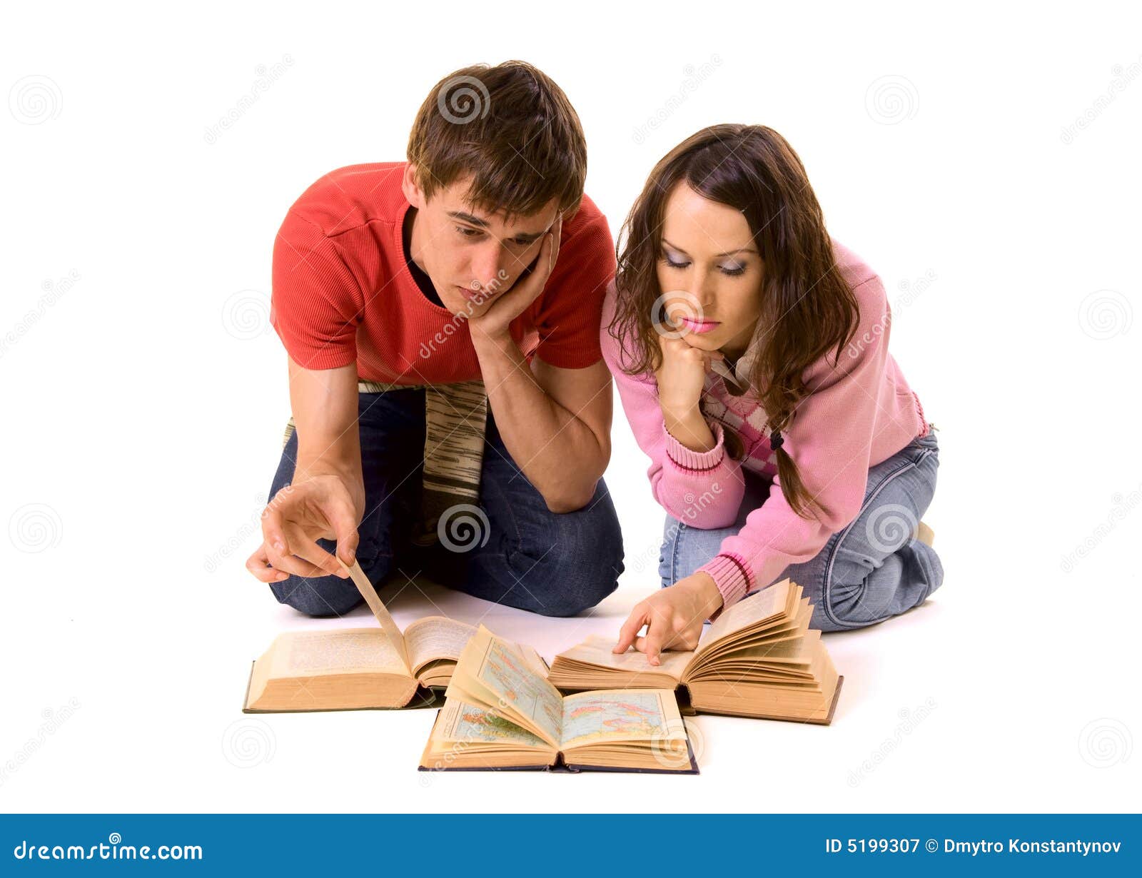Couple of Students Doing Homework Stock Image - Image of history ...
