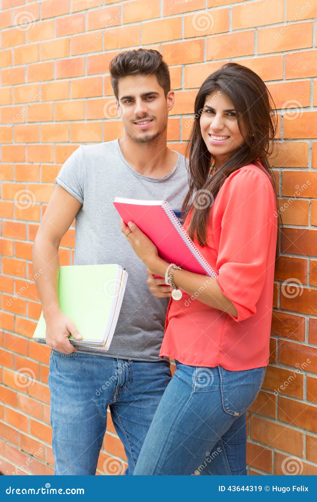 Couple of Students stock image. Image of male, attractive - 43644319