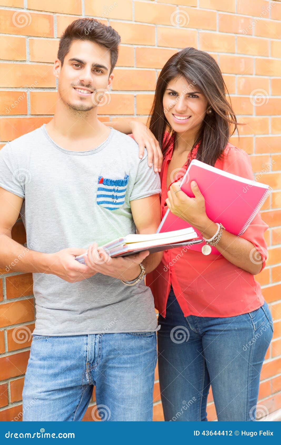 Couple of Students stock photo. Image of nature, lifestyle - 43644412