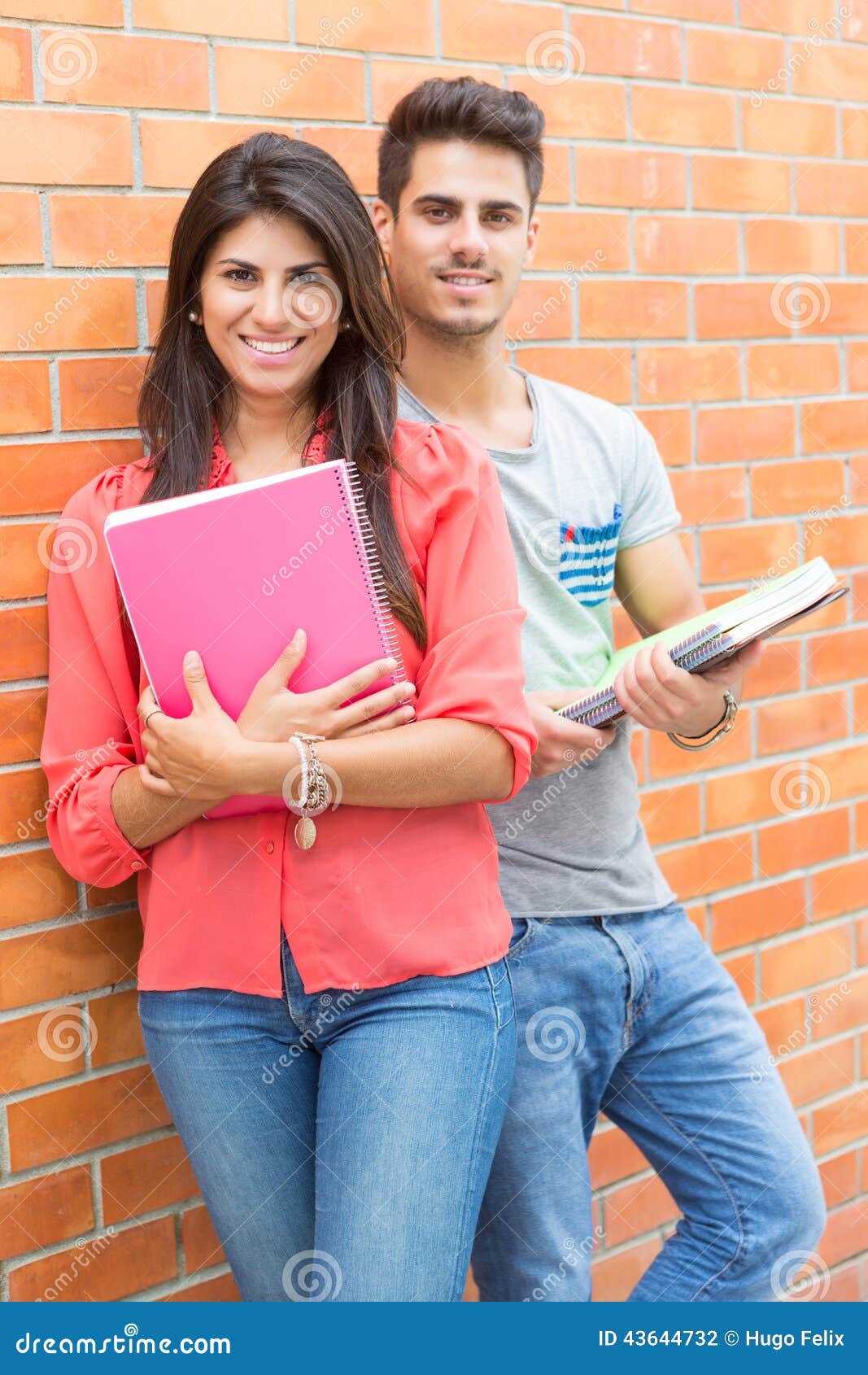 Couple of Students stock photo. Image of attractive, friendship - 43644732