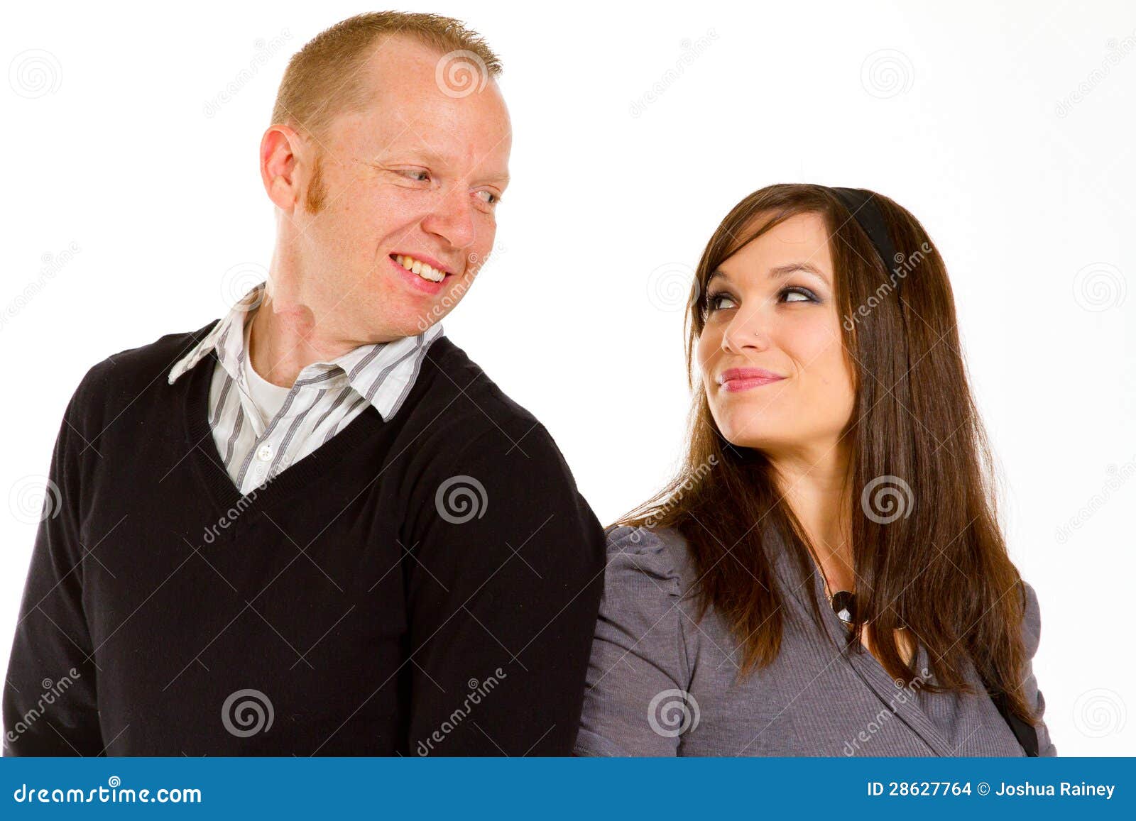 Couple in Studio stock photo. Image of isolated, portrait - 28627764