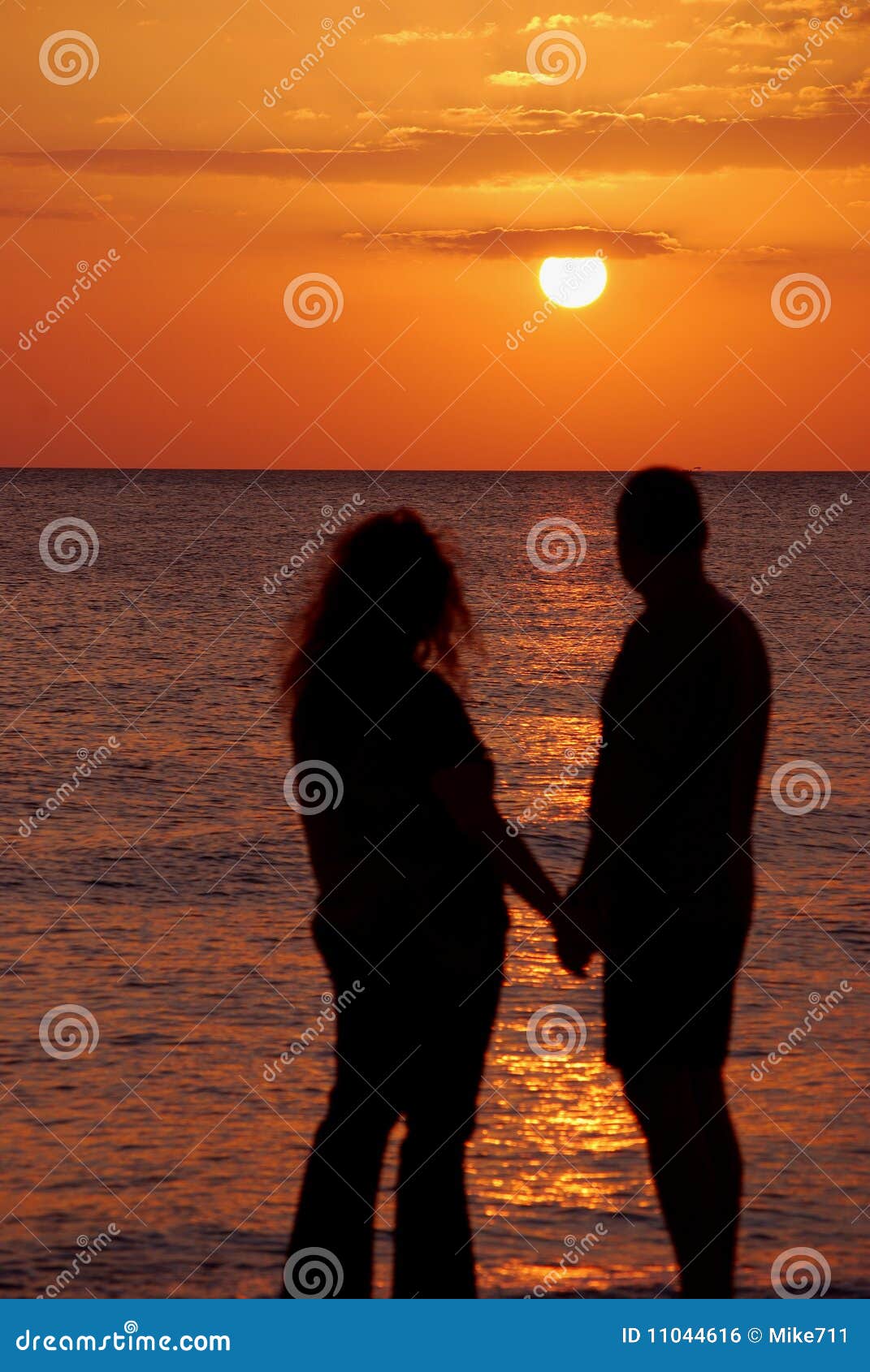 Couple at Sunset stock photo. Image of tropical, romantic - 11044616