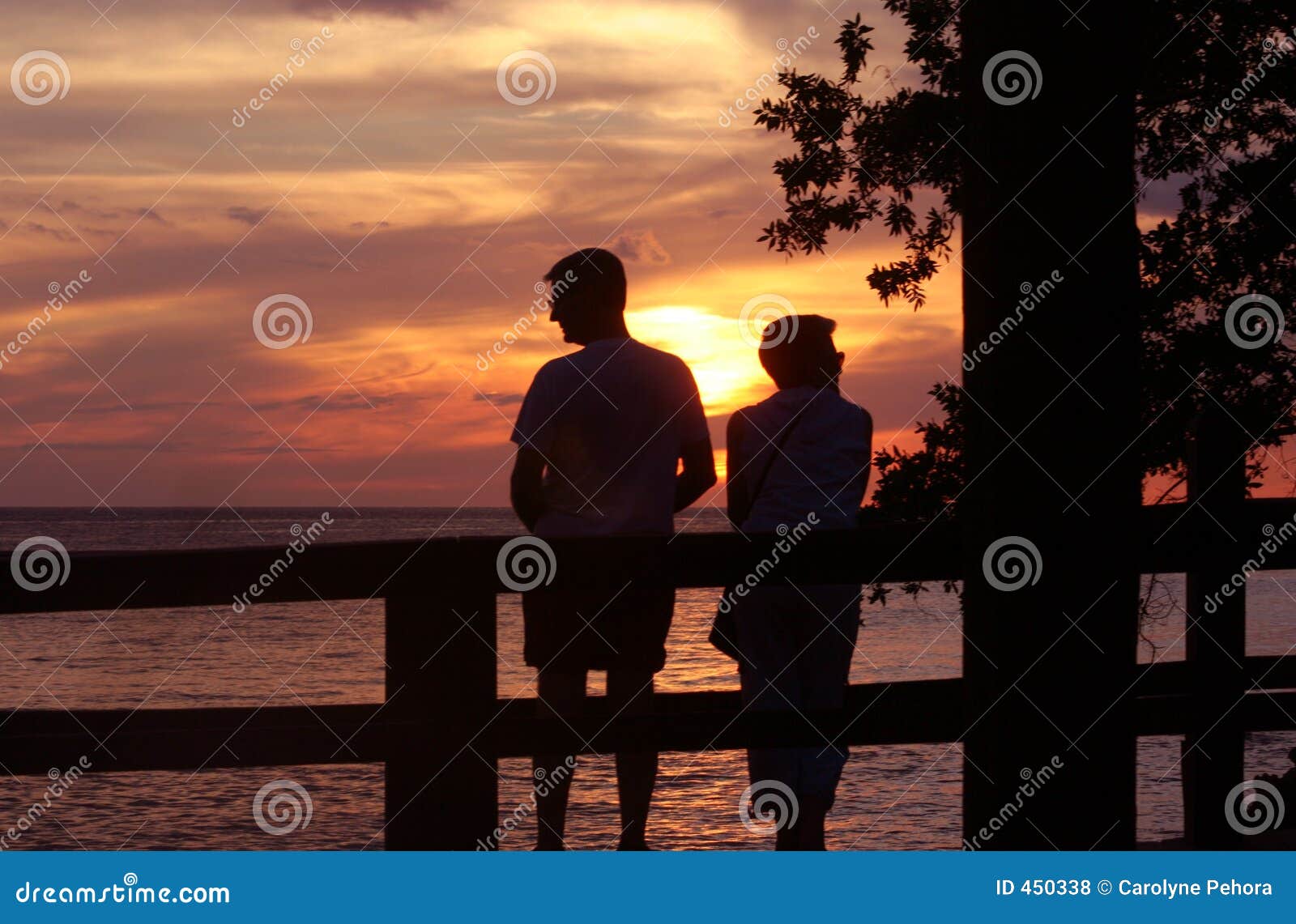 Couple at Sunset stock photo. Image of peace, couple, quiet - 450338