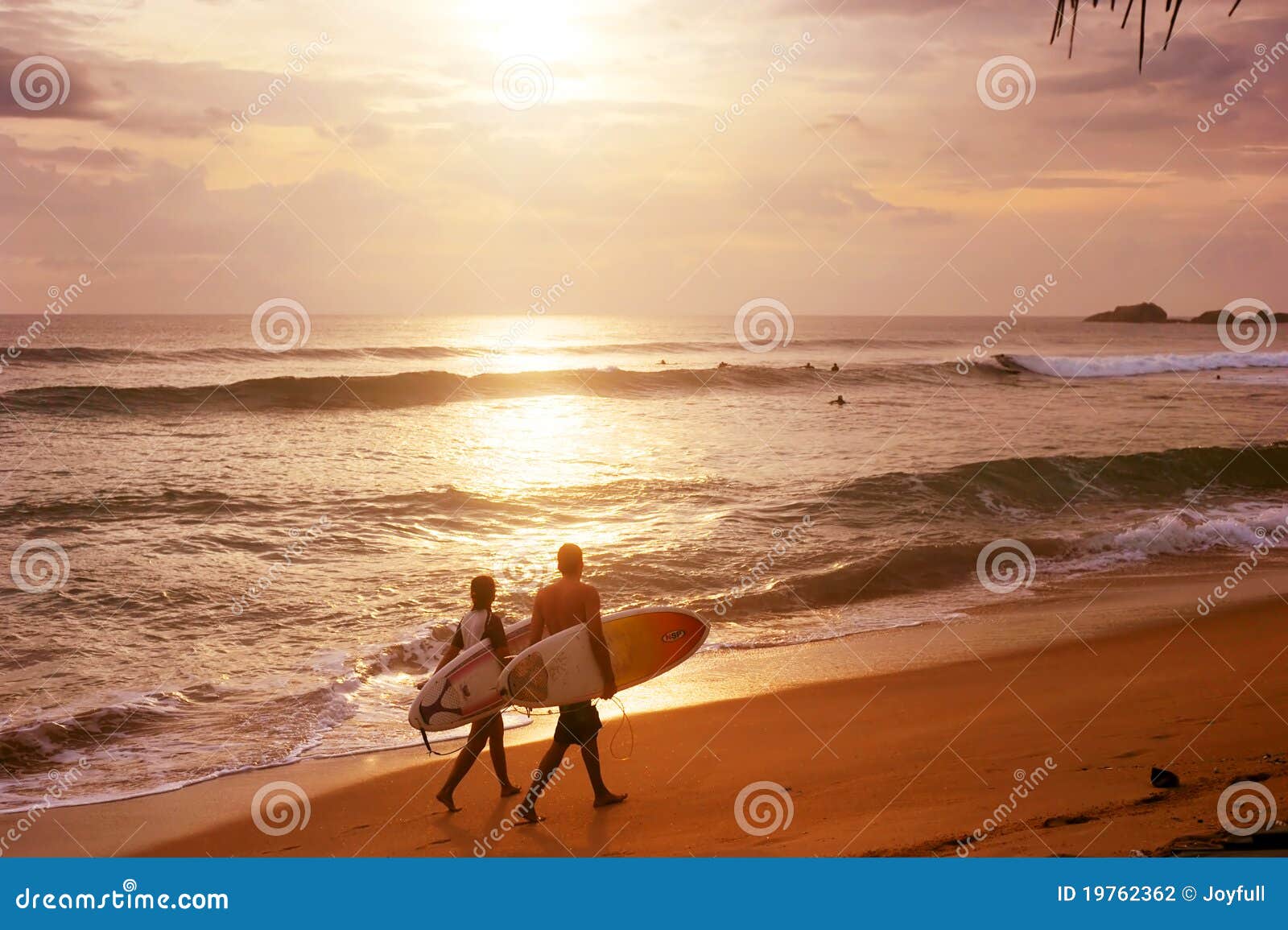 Couple of surfers editorial photography. Image of sport - 19762362