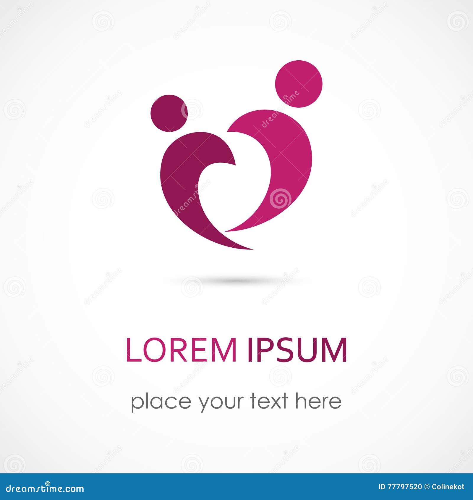 Couple symbol stock vector. Illustration of beautiful - 77797520