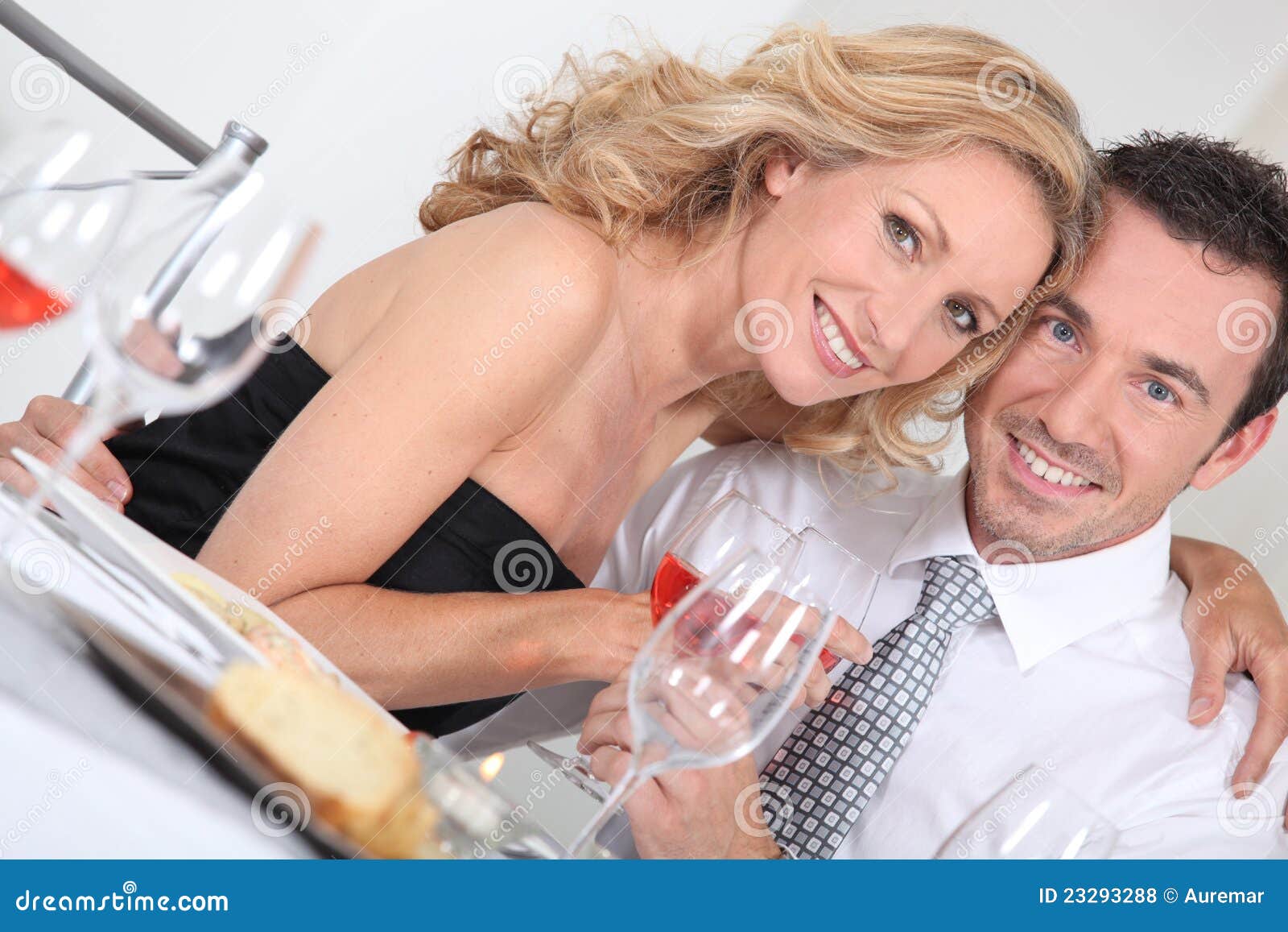 Couple at table stock photo. Image of smart, couple, handsome - 23293288