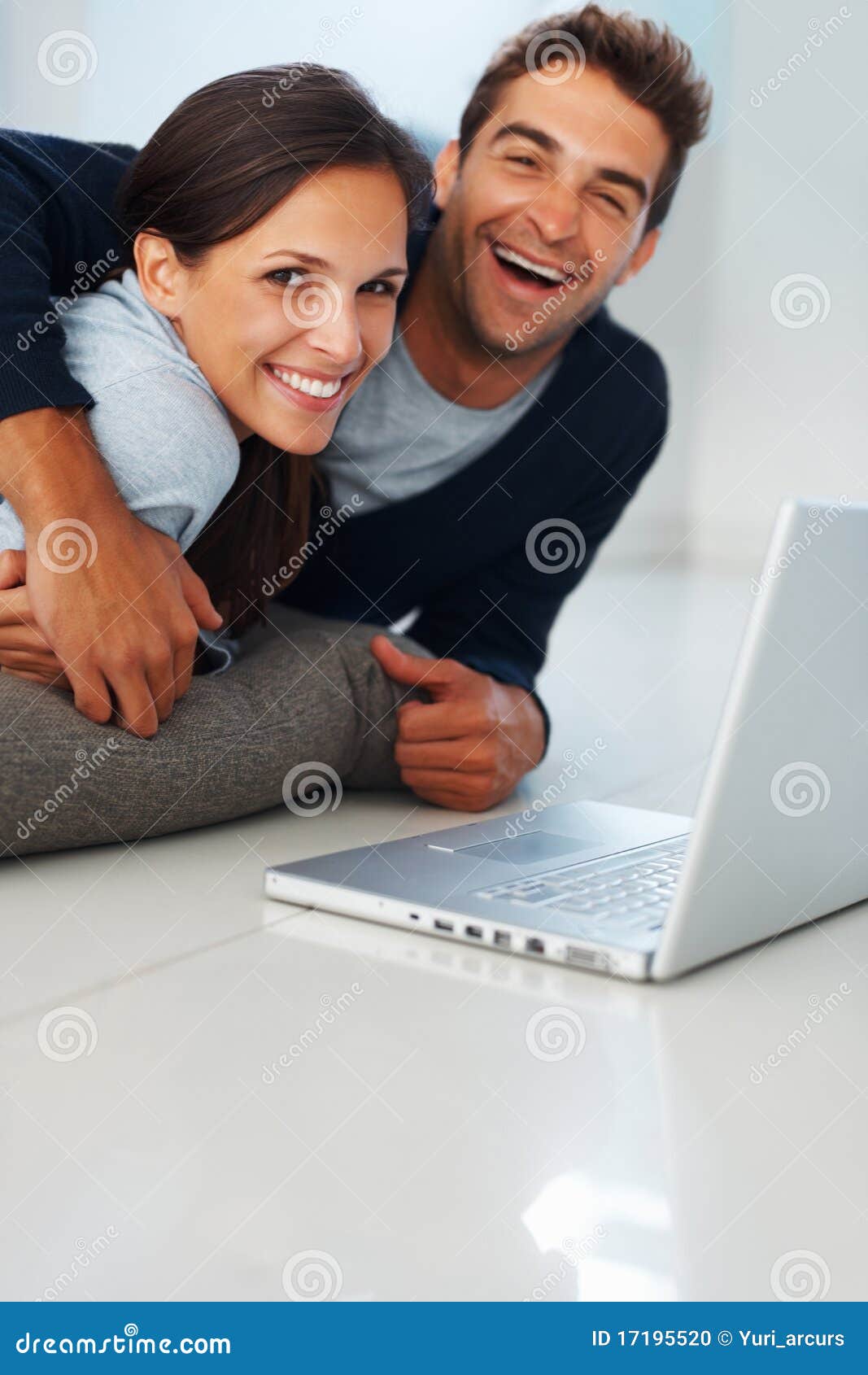Couple Taking a Break from Business Stock Photo - Image of happy ...