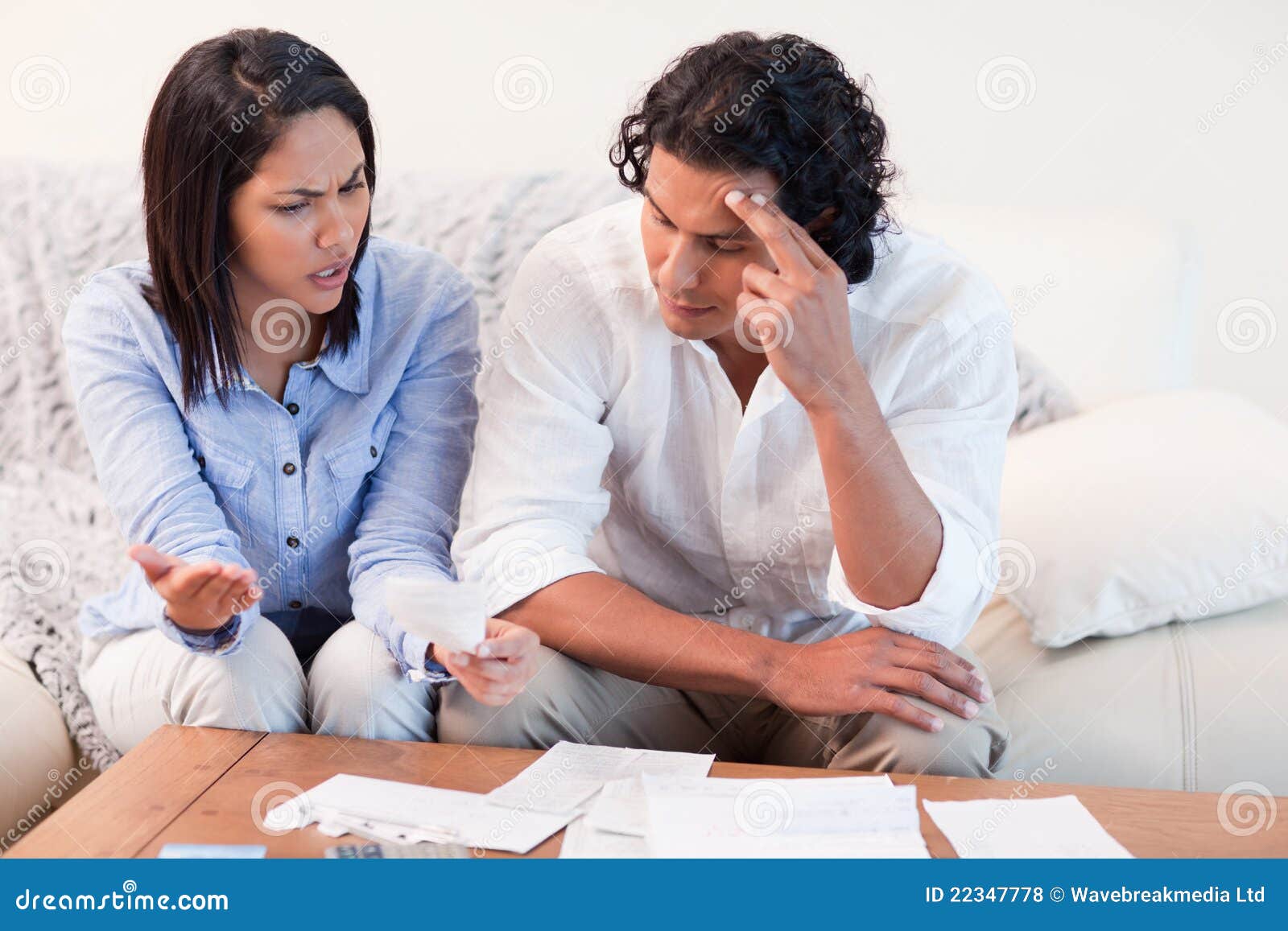 Couple Talking about Financial Problems Stock Photo - Image of ...