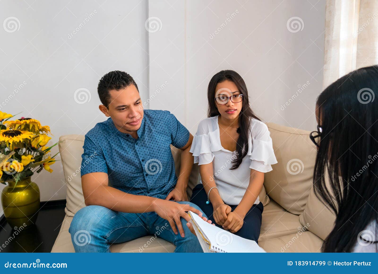 Couple Talking To a Consultant, Lawyer or Advisor Stock Image - Image ...