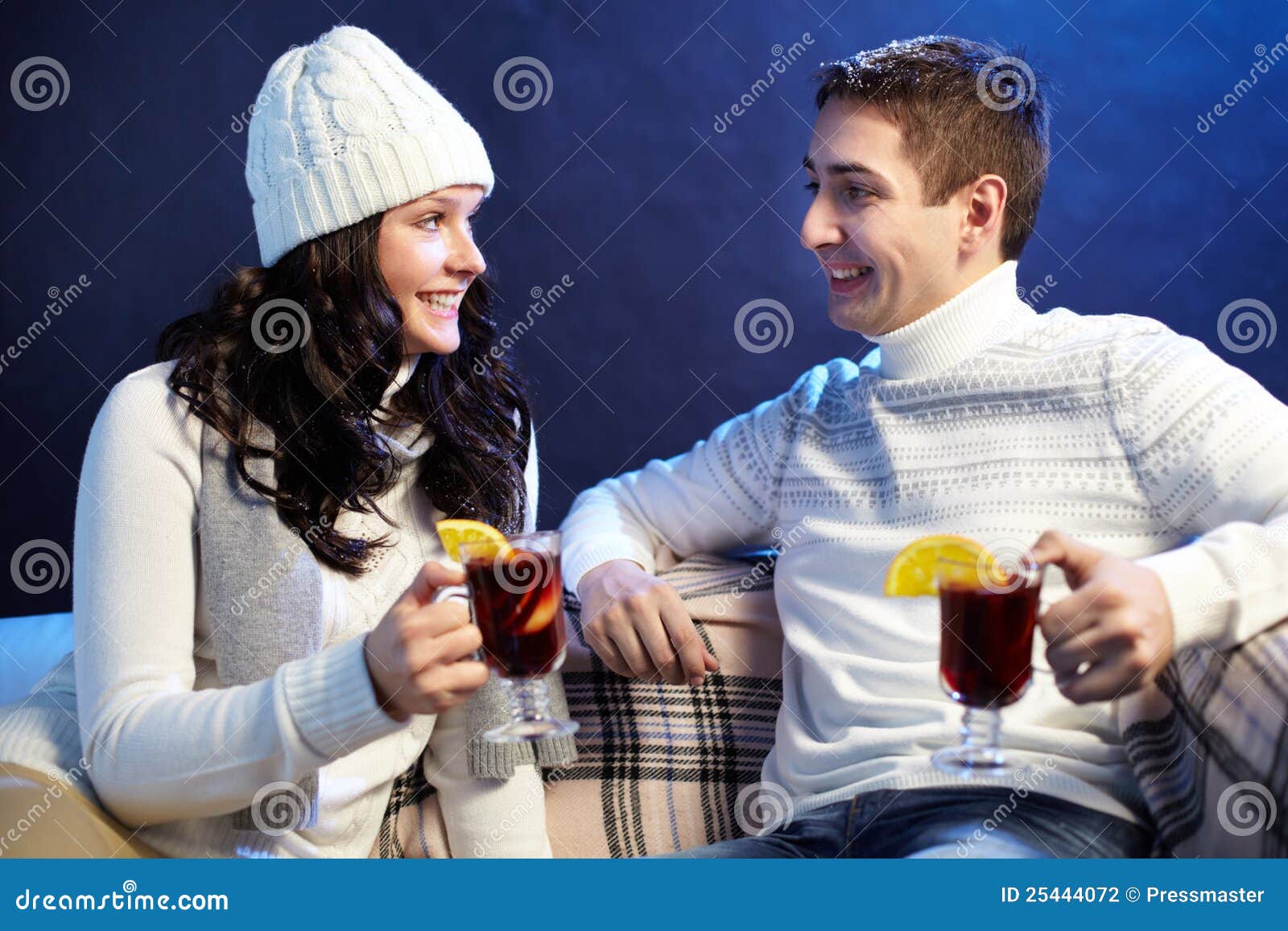 Couple with tea stock photo. Image of people, pair, family - 25444072