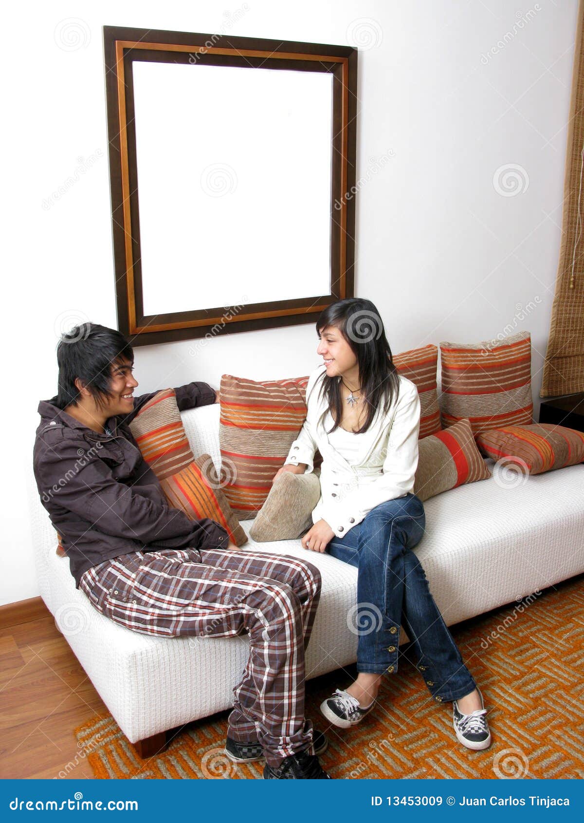 Couple of Teenagers is Speaking Stock Image - Image of people ...