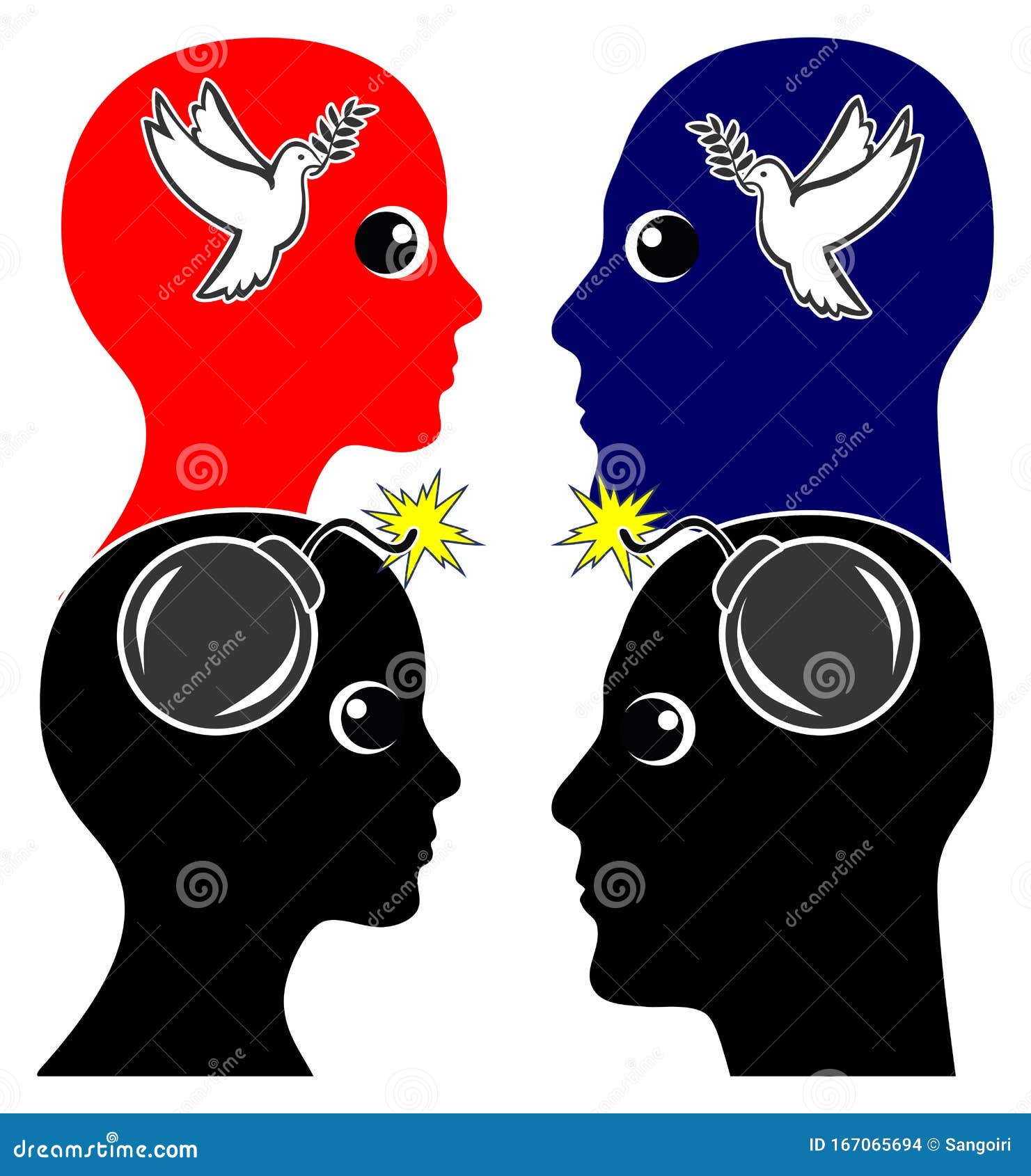 Couple Therapy To Solve Problems Stock Illustration - Illustration of ...