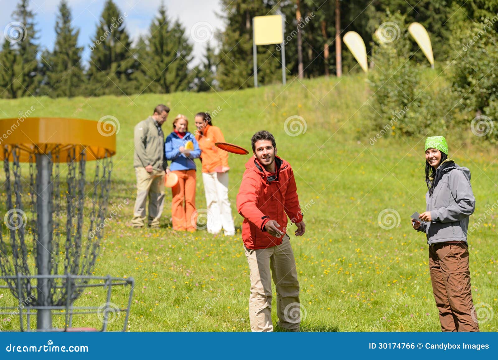 Couple Throwing Out Wastes At The Garbage Sorting Factory Stock ...
