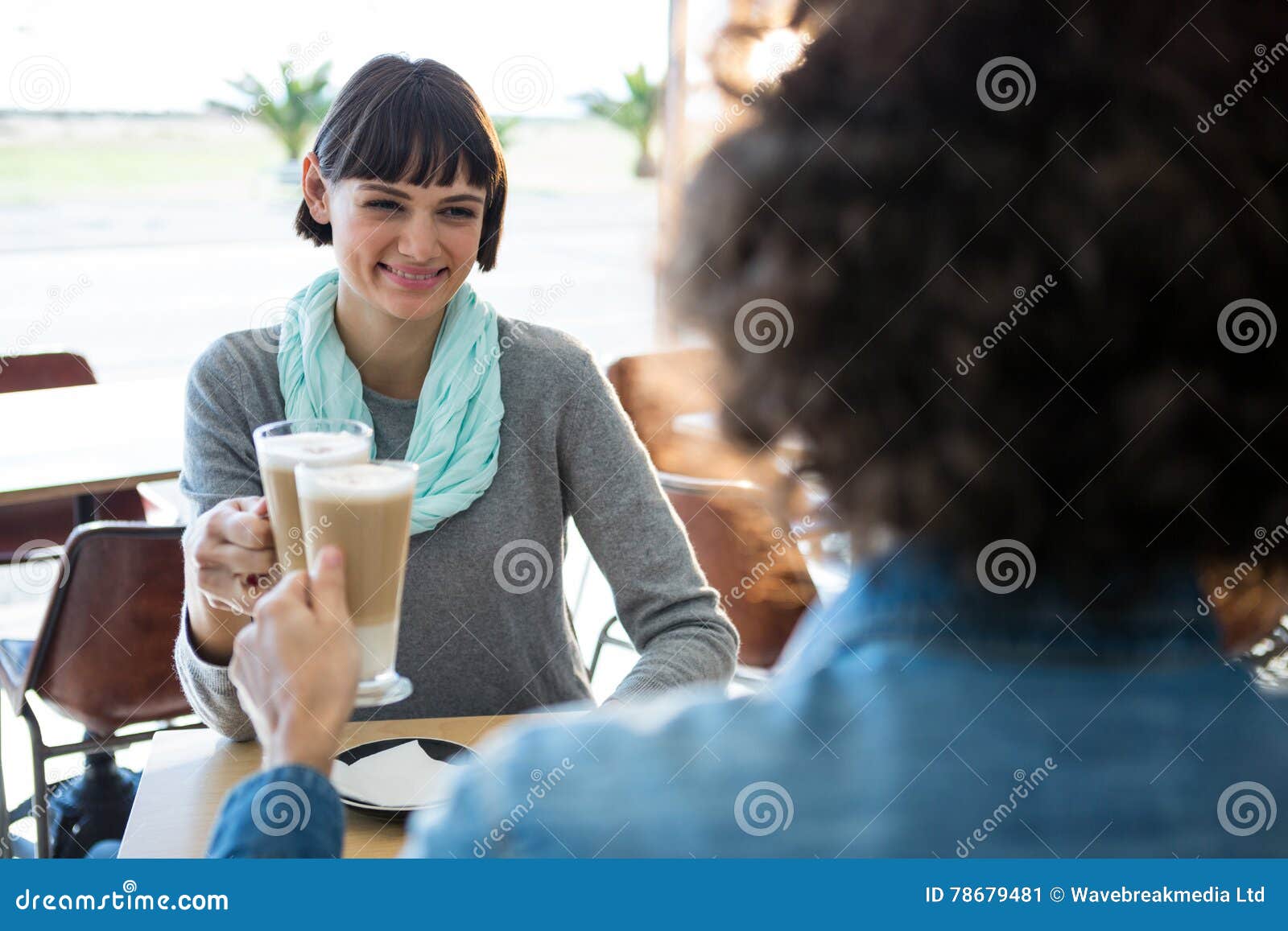 Couple Toasting Glass of Cold Coffee Stock Image - Image of beautiful ...
