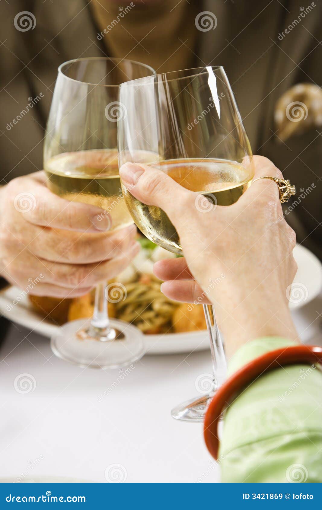 Couple toasting wine. stock image. Image of special, toasting - 3421869