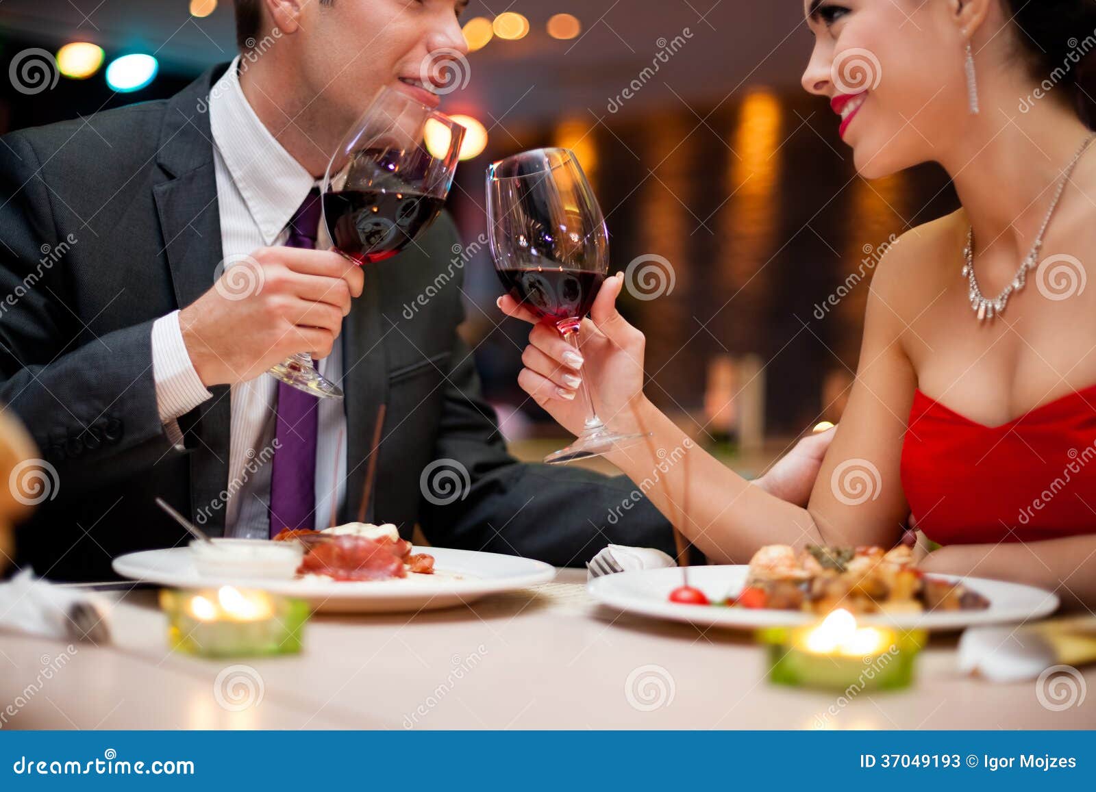 Couple Toasting Red Wine In Cellar Stock Photography | CartoonDealer ...
