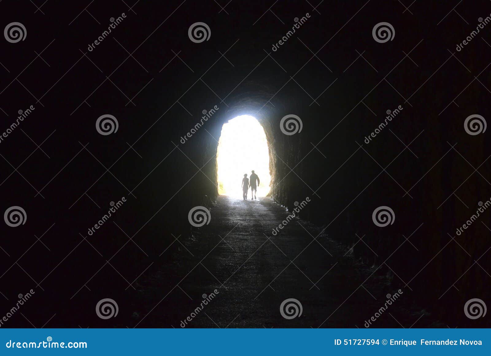 Couple Together Out of a Cave Stock Photo - Image of beauty, hand: 51727594