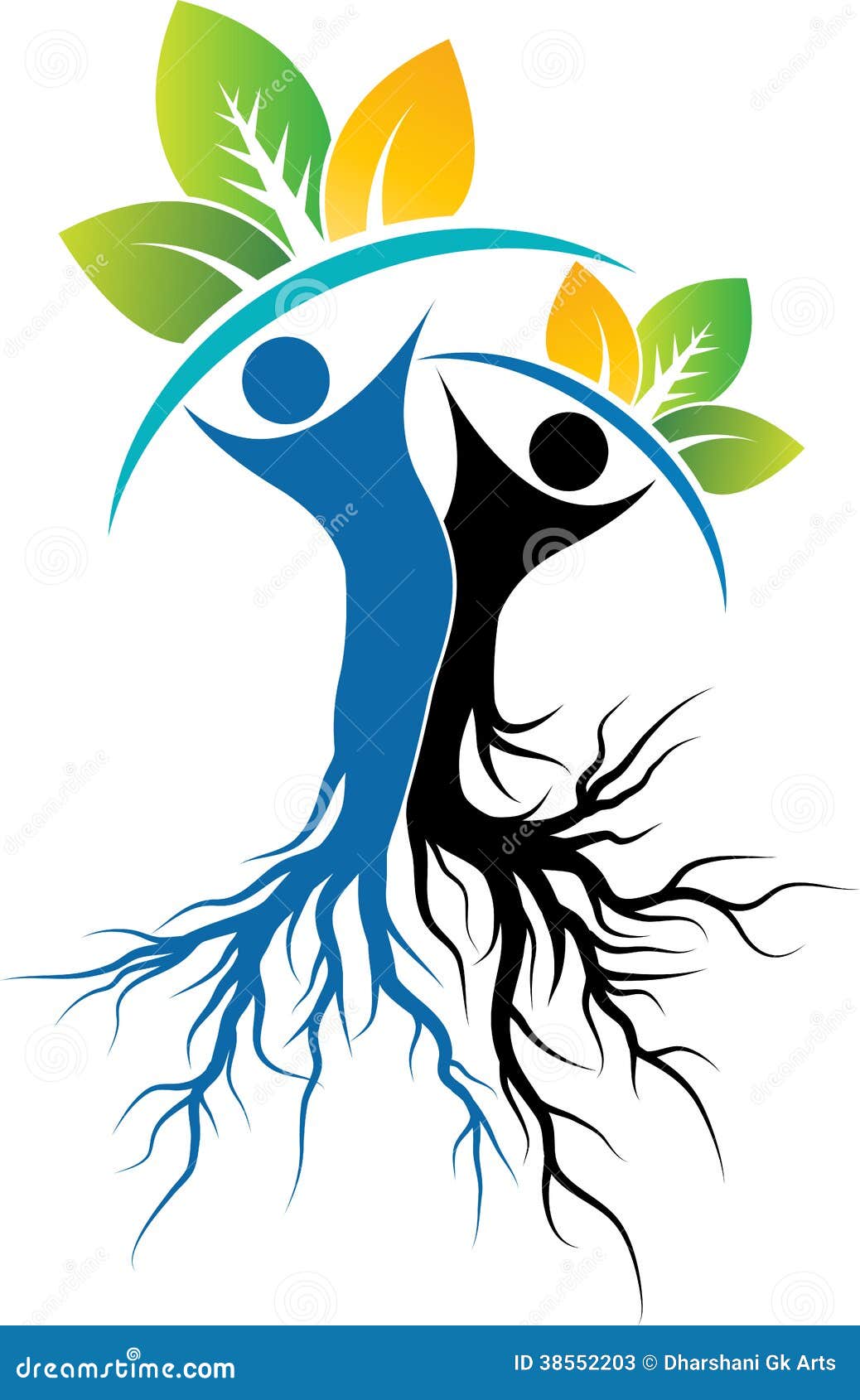 Couple Tree Pose Yoga 7 Chakra Vector Flower Floral Drawing Hand Drawn ...