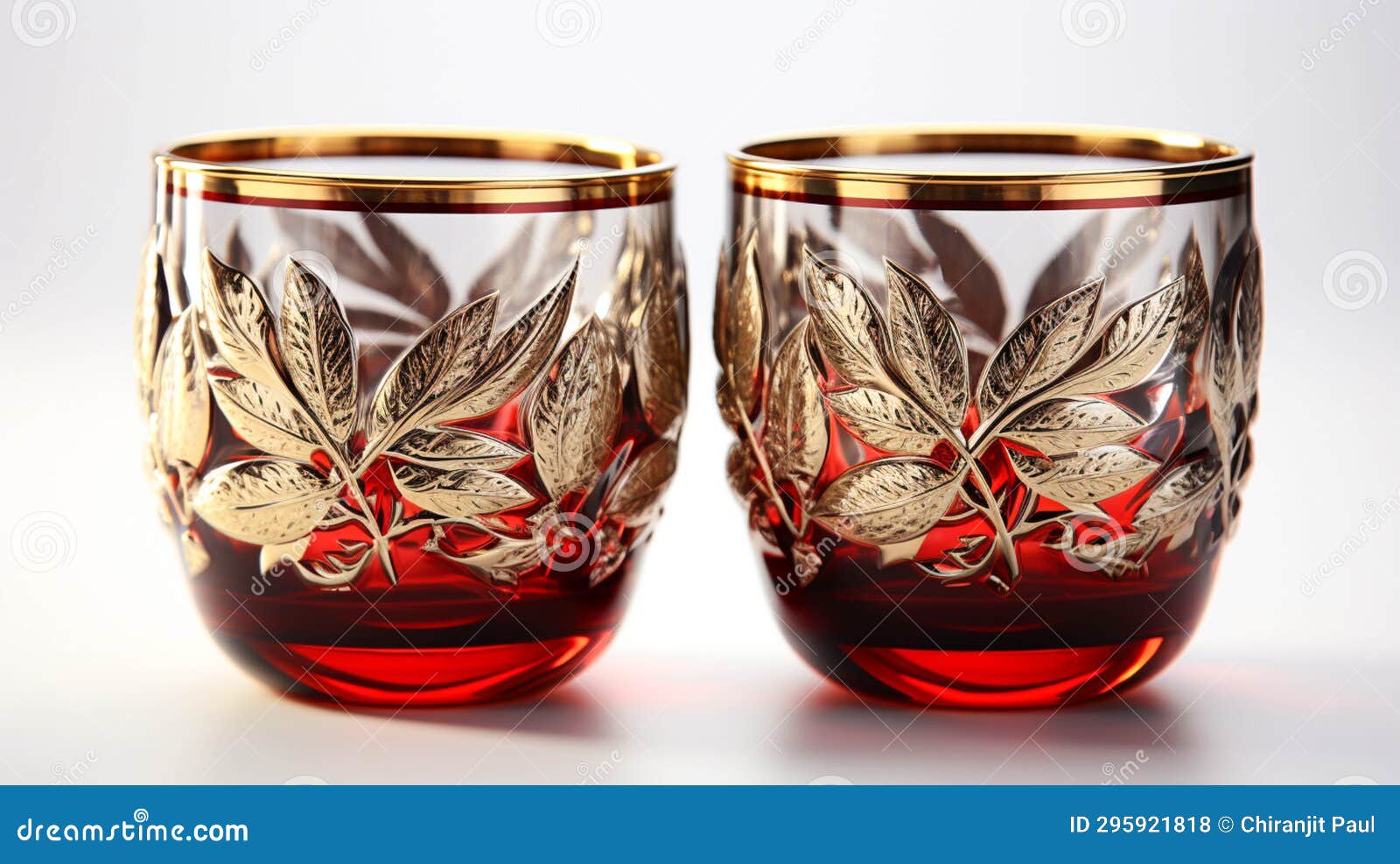 A Couple Turkish Glasses Isolated on White Stock Photo - Image of ...