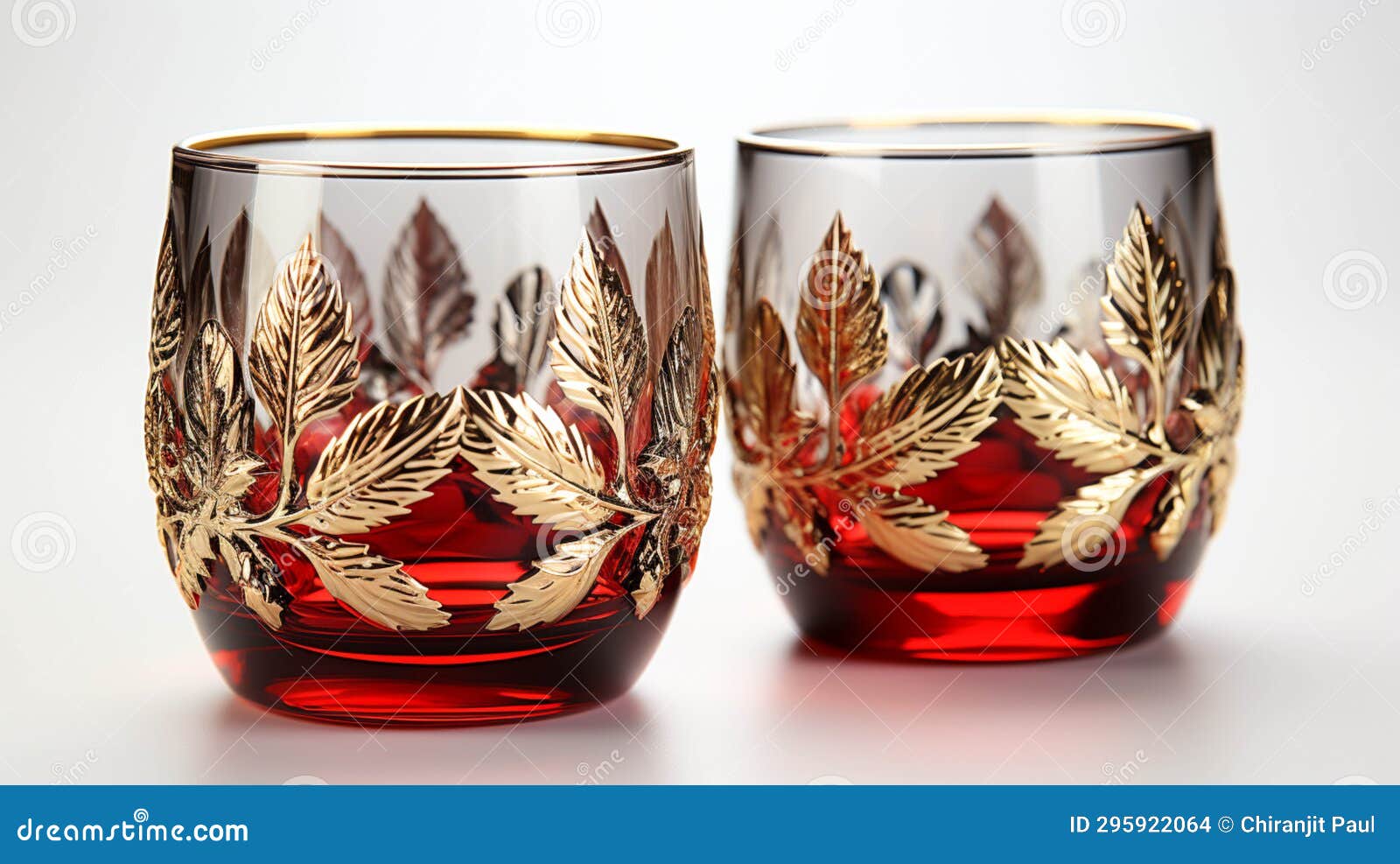 A Couple Turkish Glasses Isolated on White Stock Photo - Image of ...