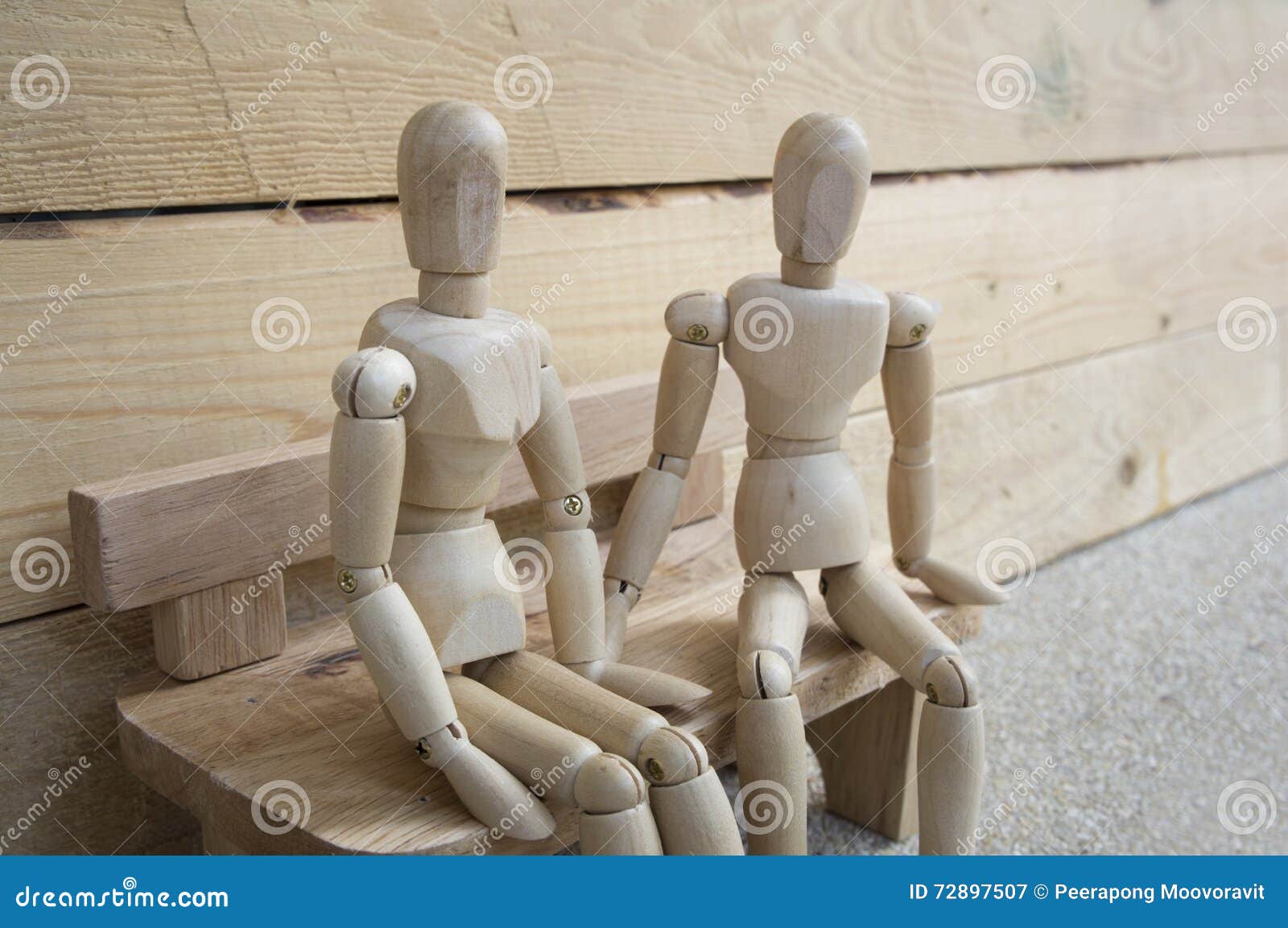 Couple Two People Sit on Bench Relationship Stock Image - Image of ...
