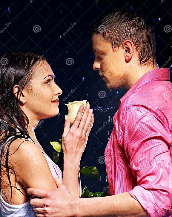 Couple under water drop. stock photo. Image of sensuality - 39550032