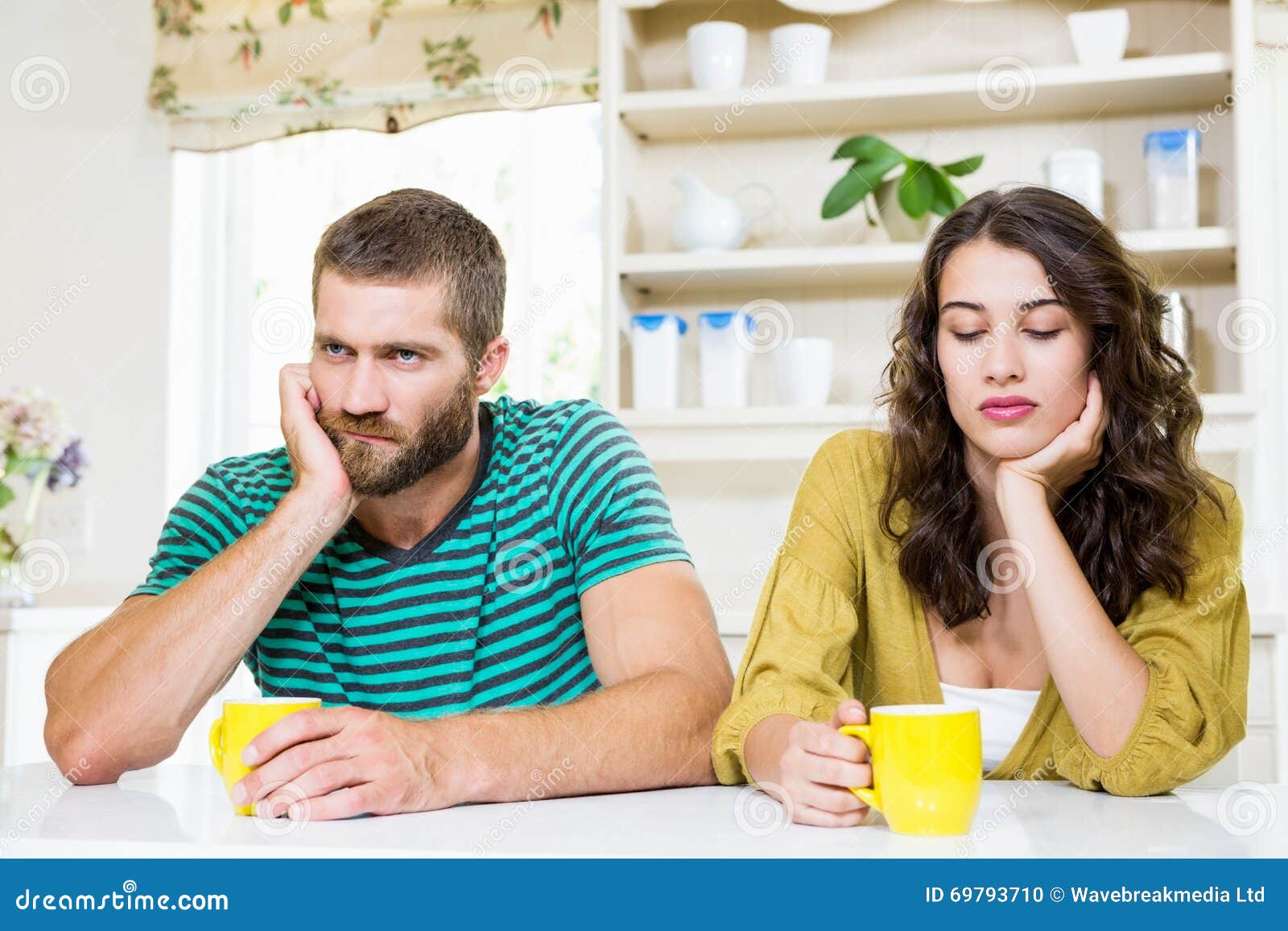 Couple Upset with Each Other Stock Photo - Image of domestic, house ...