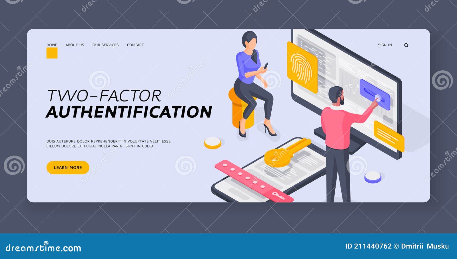 Two Factor Authentification Icon. Monochrome Simple Cyber Security Icon ...