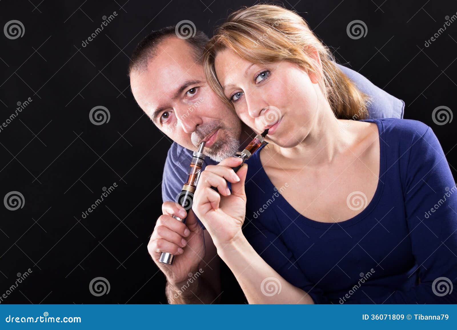 Couple vaping stock image. Image of couple, modern, longhaired - 36071809