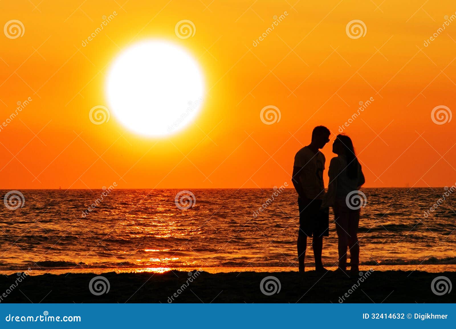 Couple Walking Under the Sunset Stock Photo - Image of outdoor, dating ...