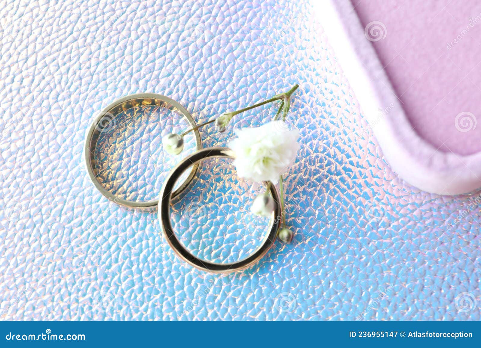 Couple of Wedding Rings on Textured Background Stock Image - Image of ...