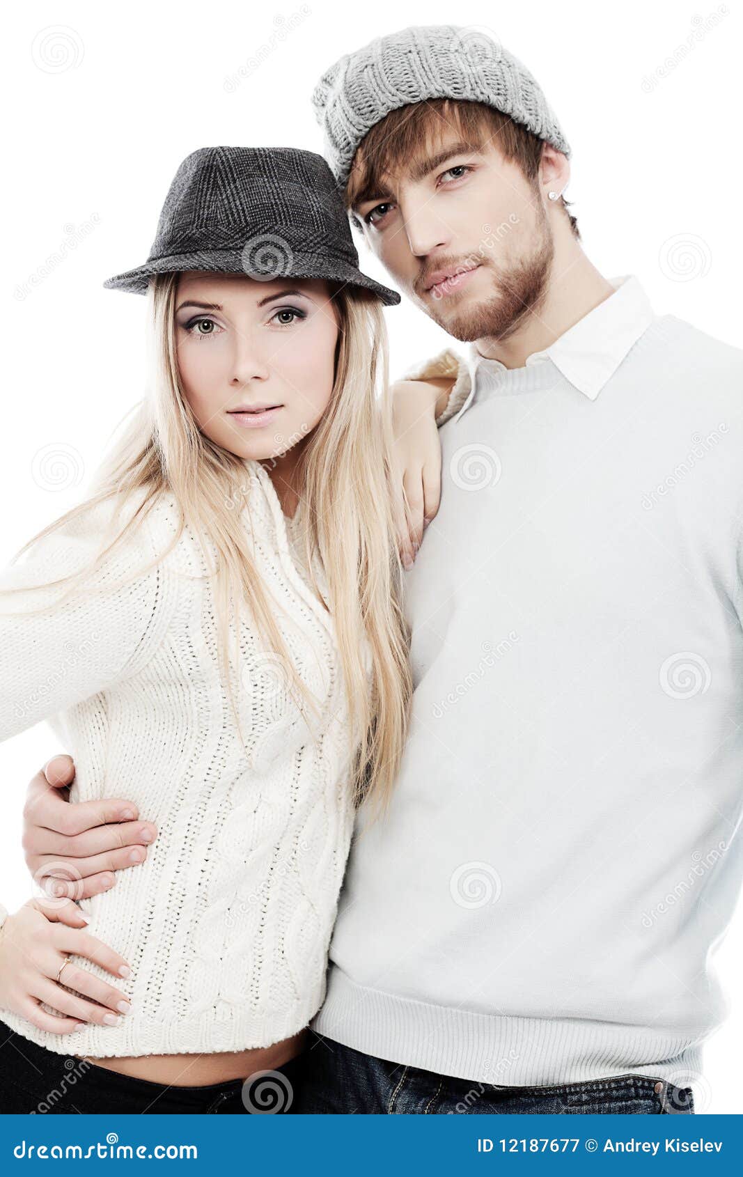 Couple in white stock image. Image of emotion, lifestyle - 12187677