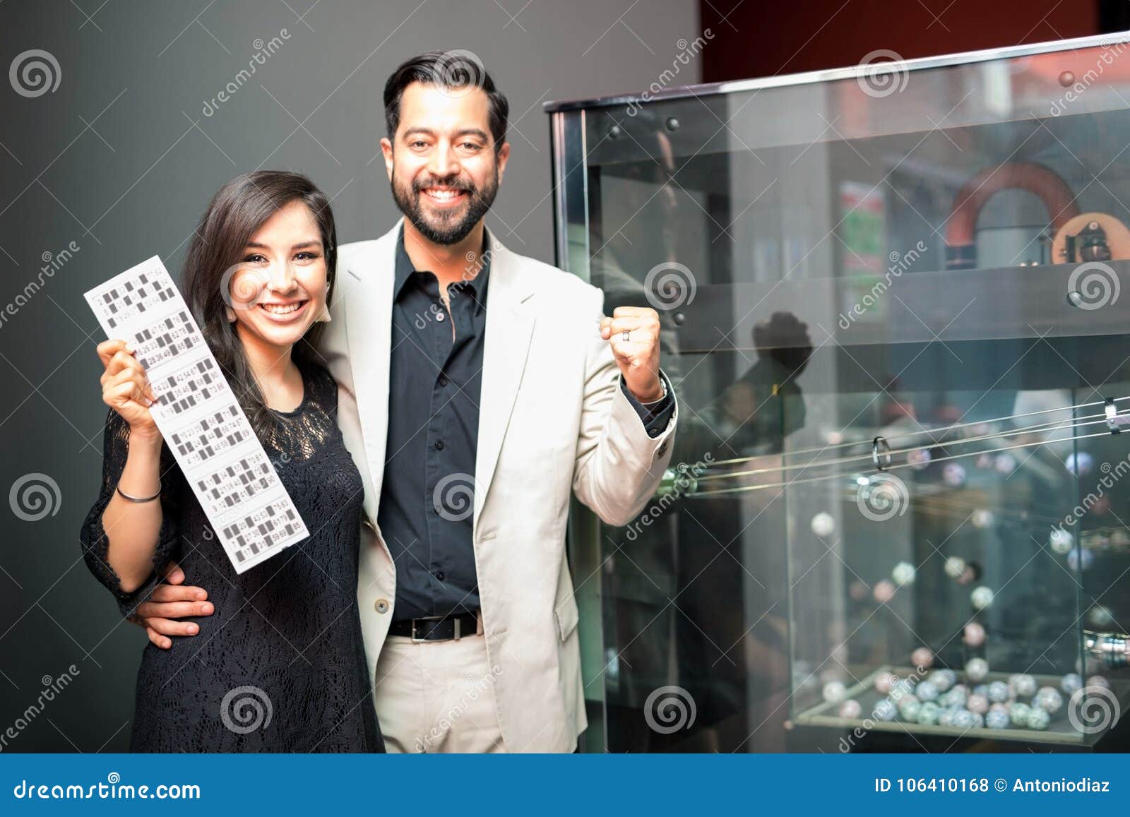 Couple Won Money at a Bingo Game Stock Photo - Image of excited, people ... Couple Won Money at a Bingo Game Stock Photo - Image of excited, people ...