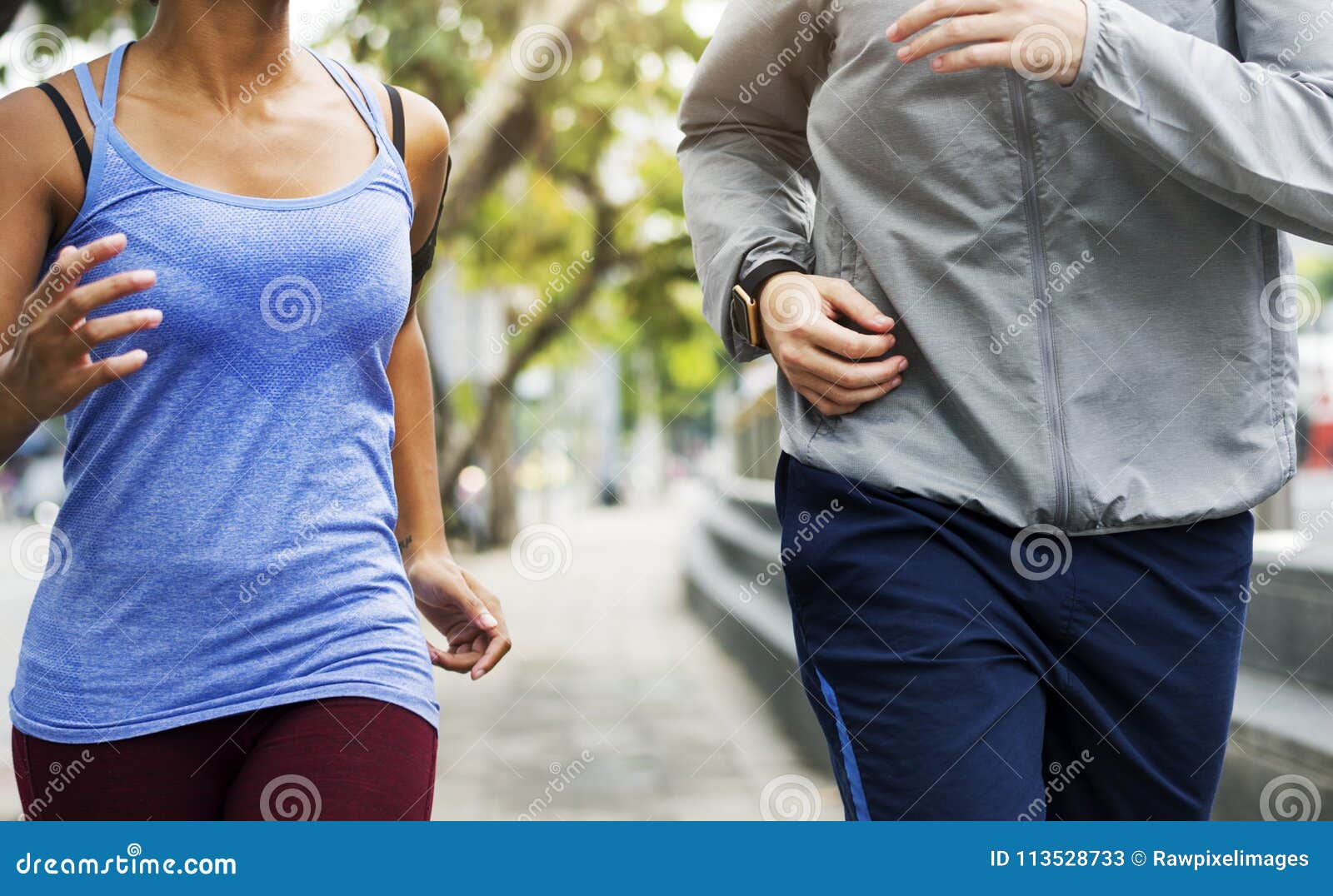 A Couple Working Out Together Stock Image - Image of sportswear ...