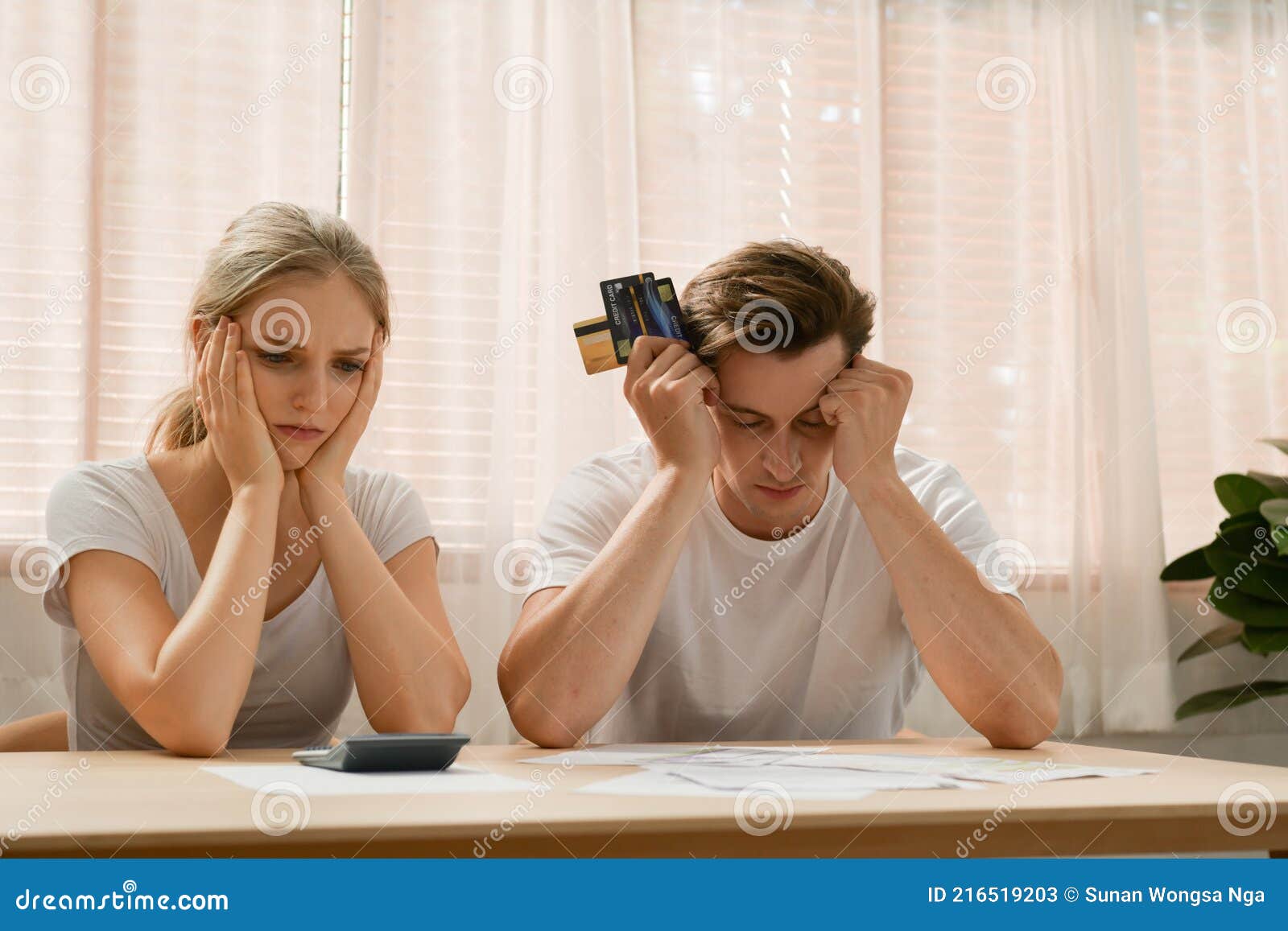 Couples with Financial Problems Being in a Stressful Mood and Finding a ...