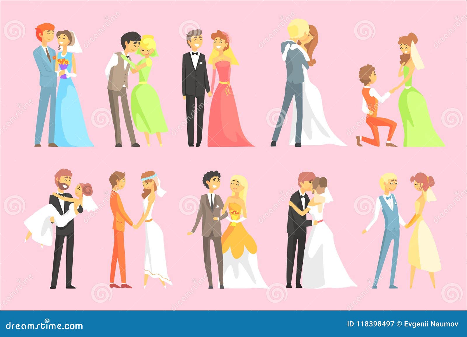 We Are Getting Married Letter Art Vector Illustration | CartoonDealer ...