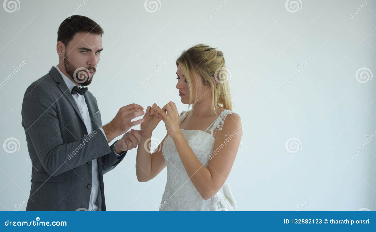 Couples Who are Getting Married are Happy Stock Image - Image of bride ...
