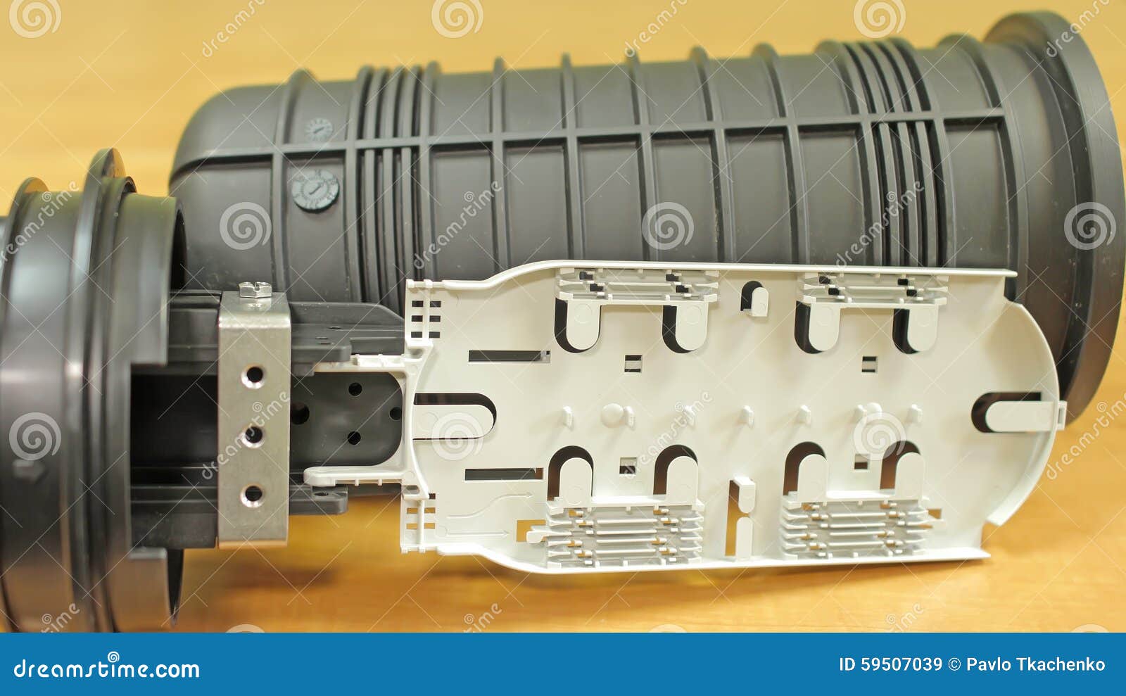 Coupling for Connecting Optical Communication Cables Stock Image ...