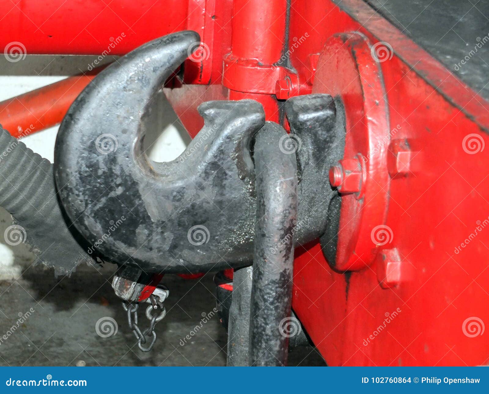 Coupling Hook From An Old Steam Locomotive Royalty-Free Stock Image ...