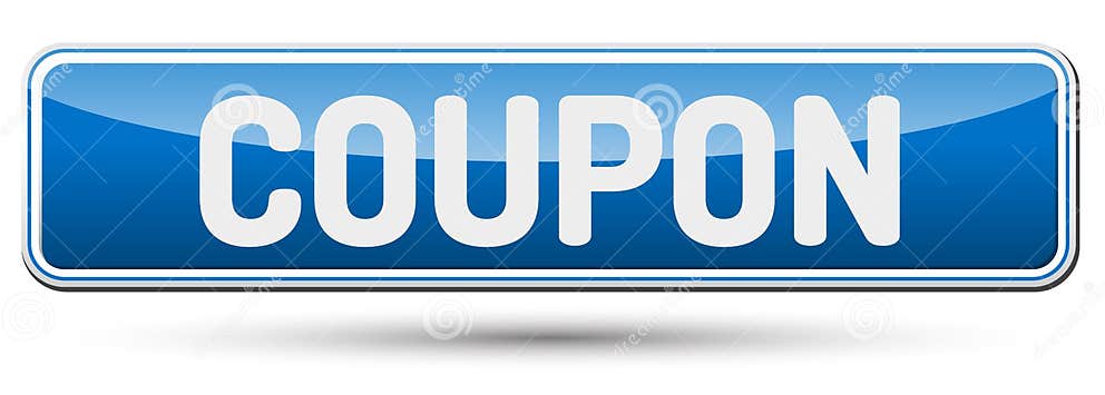 COUPON - Abstract Beautiful Button with Text. Stock Vector ...