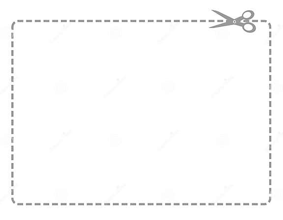 Coupon border stock vector. Illustration of label, pair - 6943706