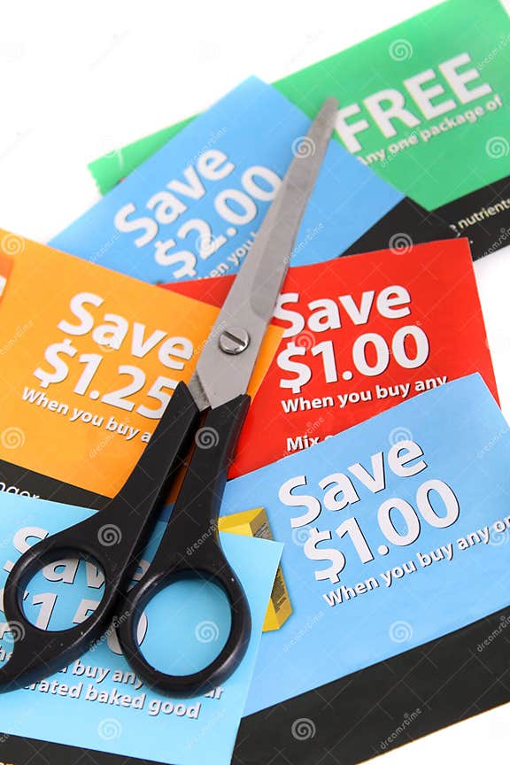 Coupon clipping stock image. Image of save, store, discount - 10810259