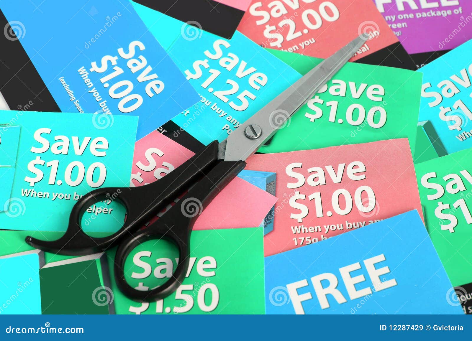 Coupon clipping stock image. Image of discount, store - 12287429